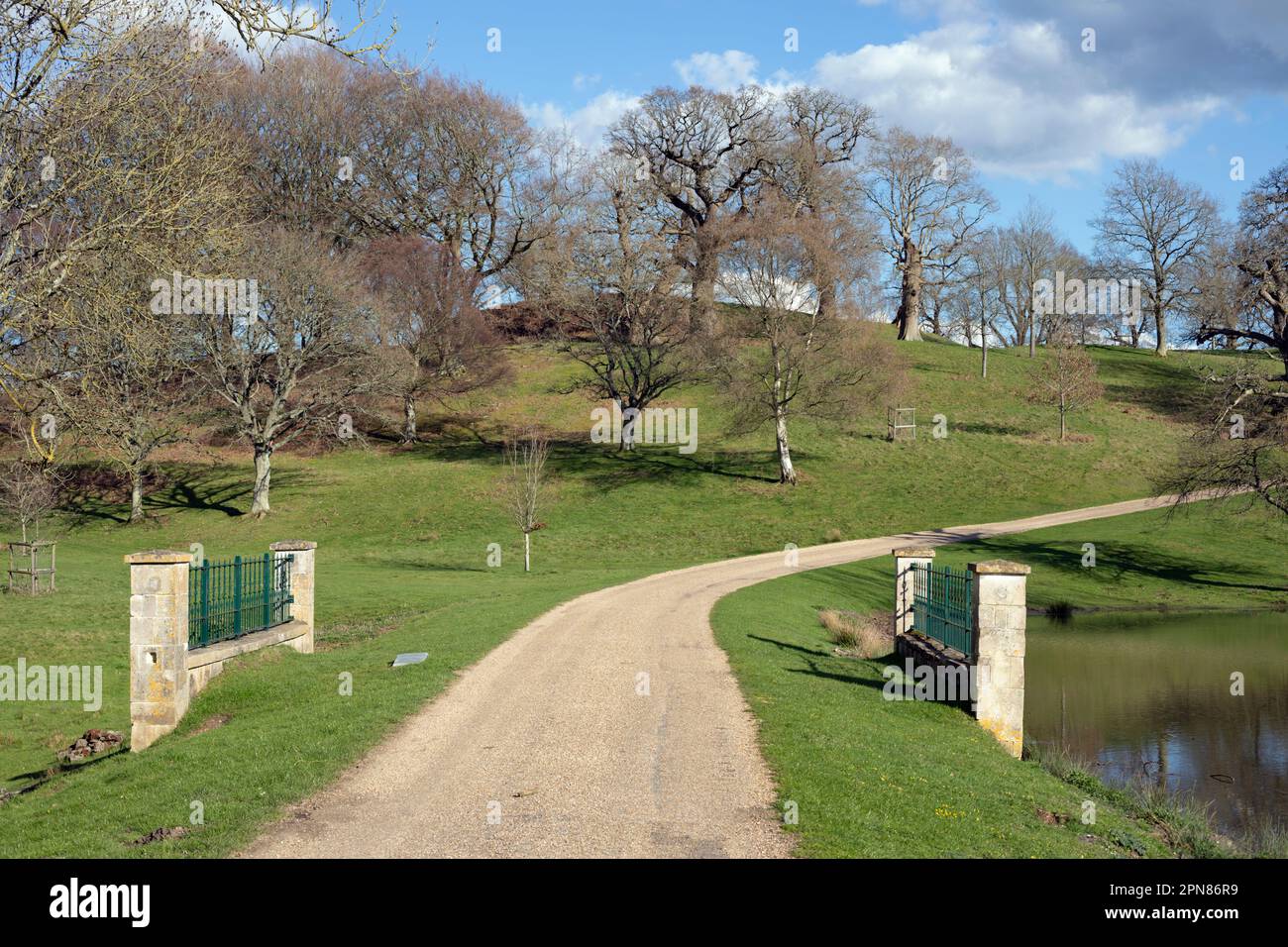 View of the remains of William Marshal's Castle in Hamstead Park viewed ...