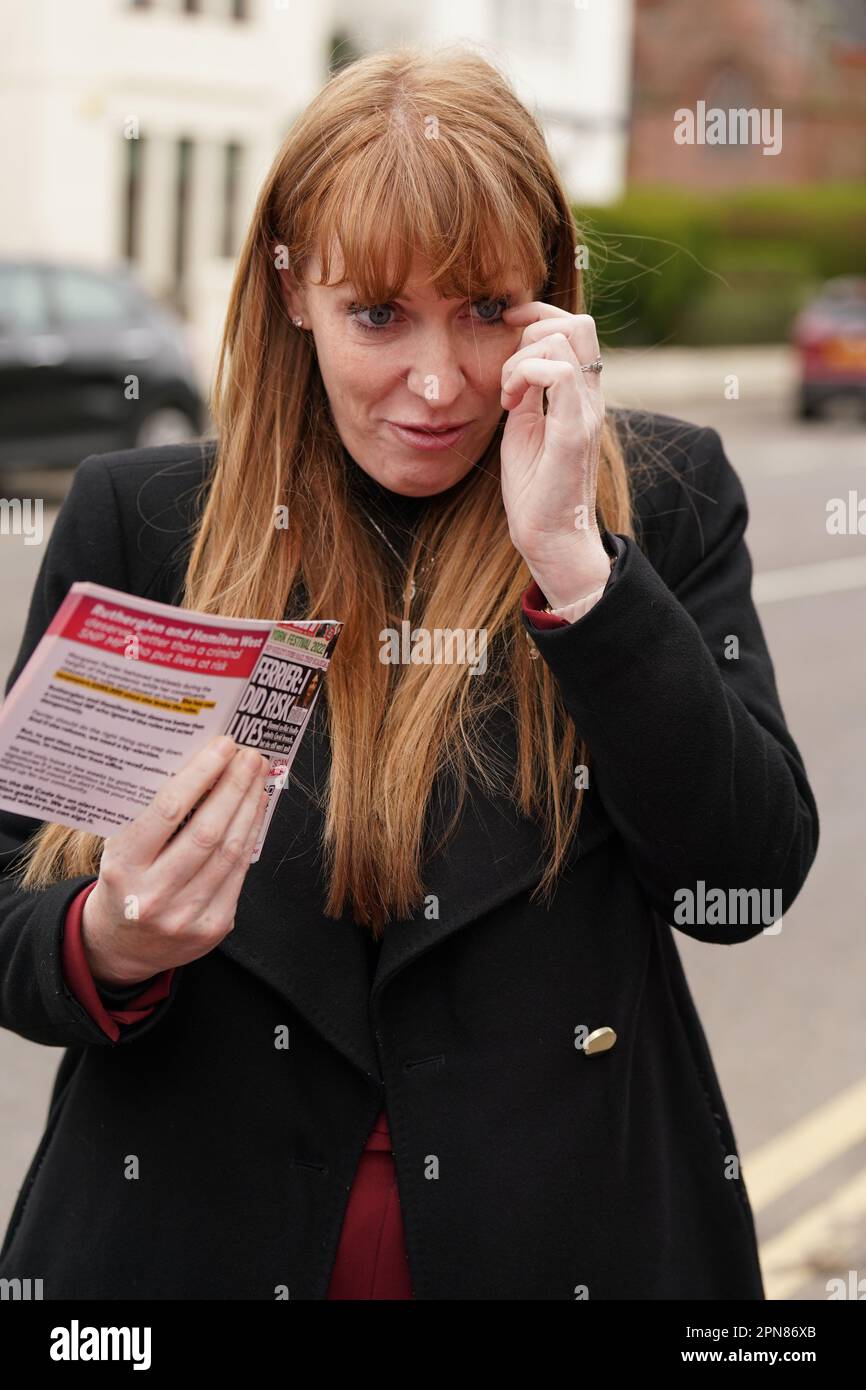 Labour deputy leader Angela Rayner and Scottish Labour leader Anas ...