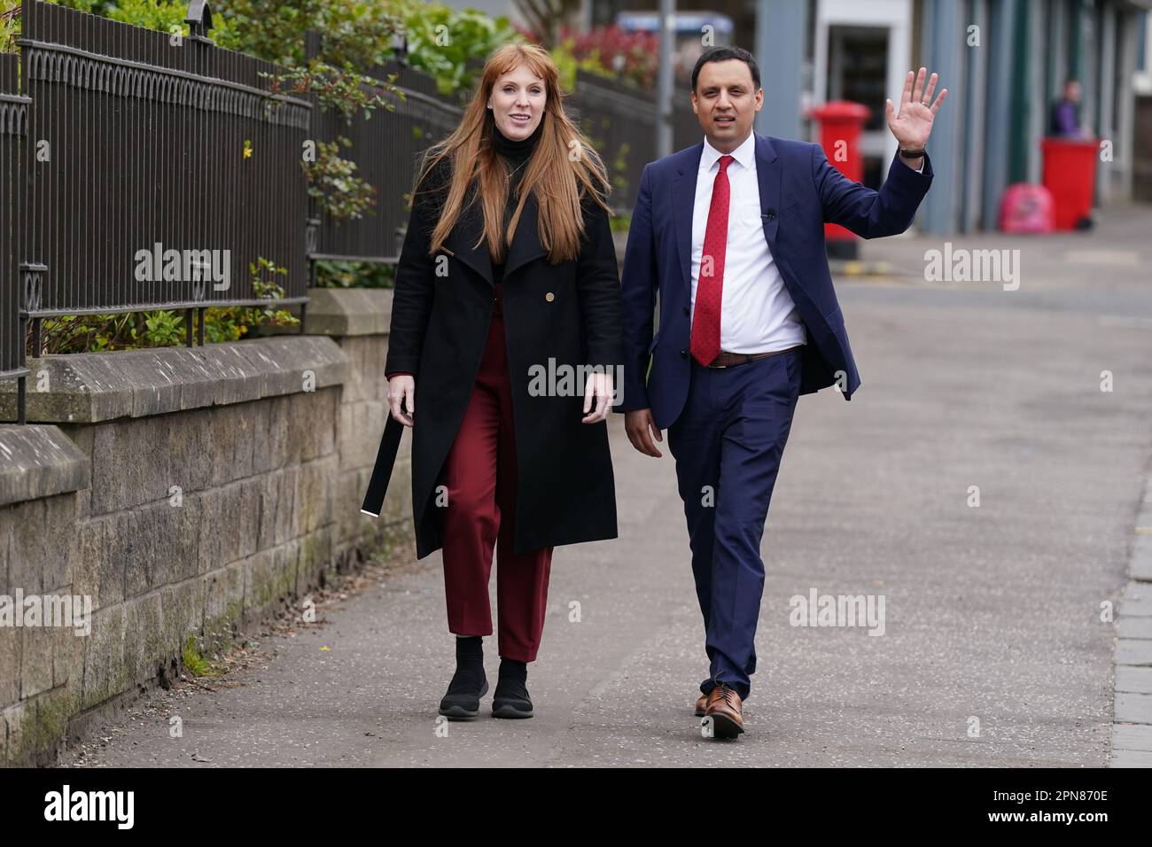 Labour deputy leader Angela Rayner and Scottish Labour leader Anas ...