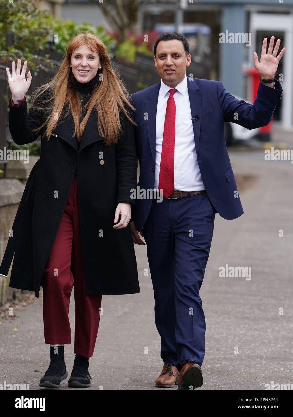 Labour deputy leader Angela Rayner and Scottish Labour leader Anas ...