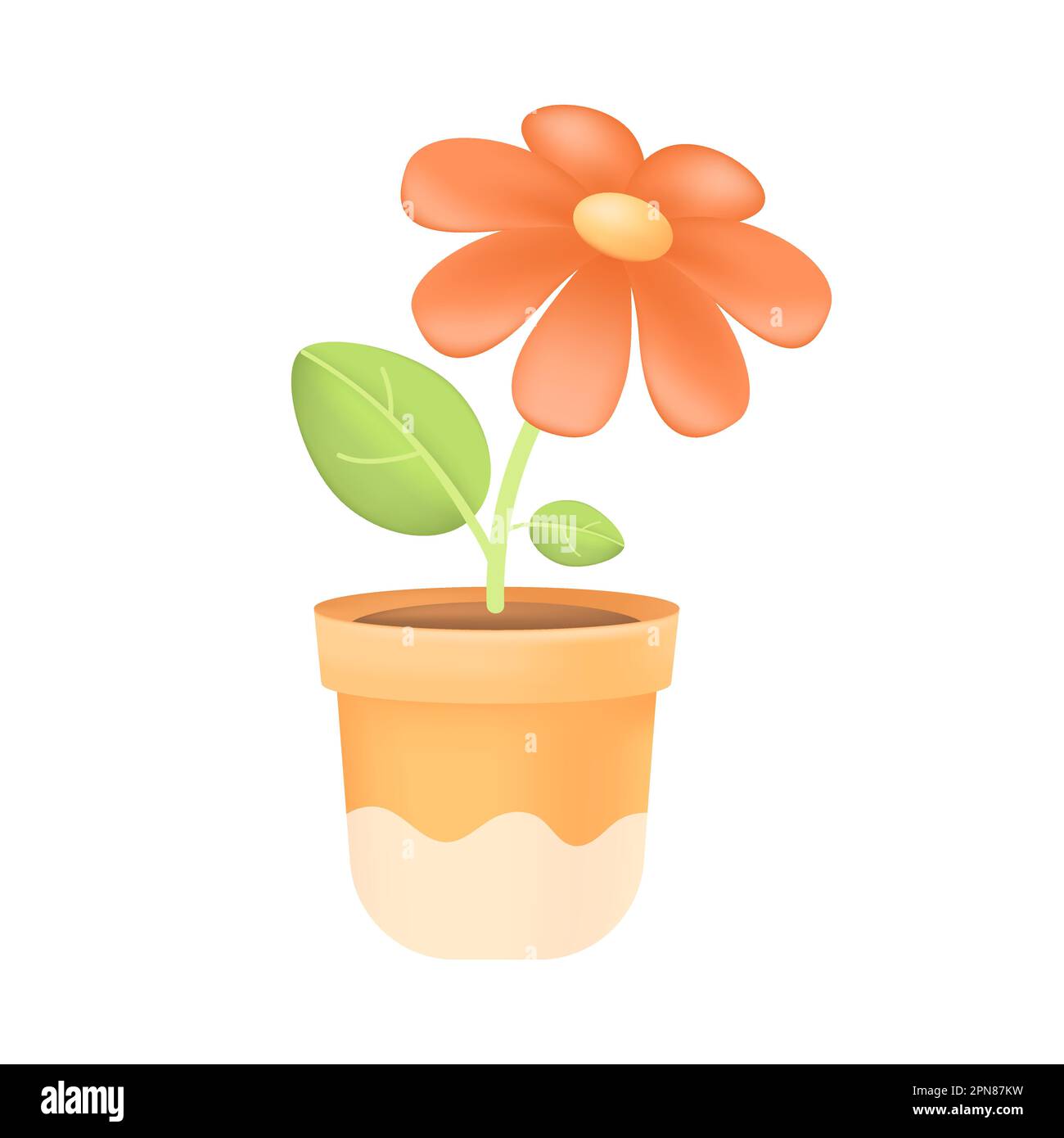 Beauty flower room green background Stock Vector Images - Alamy