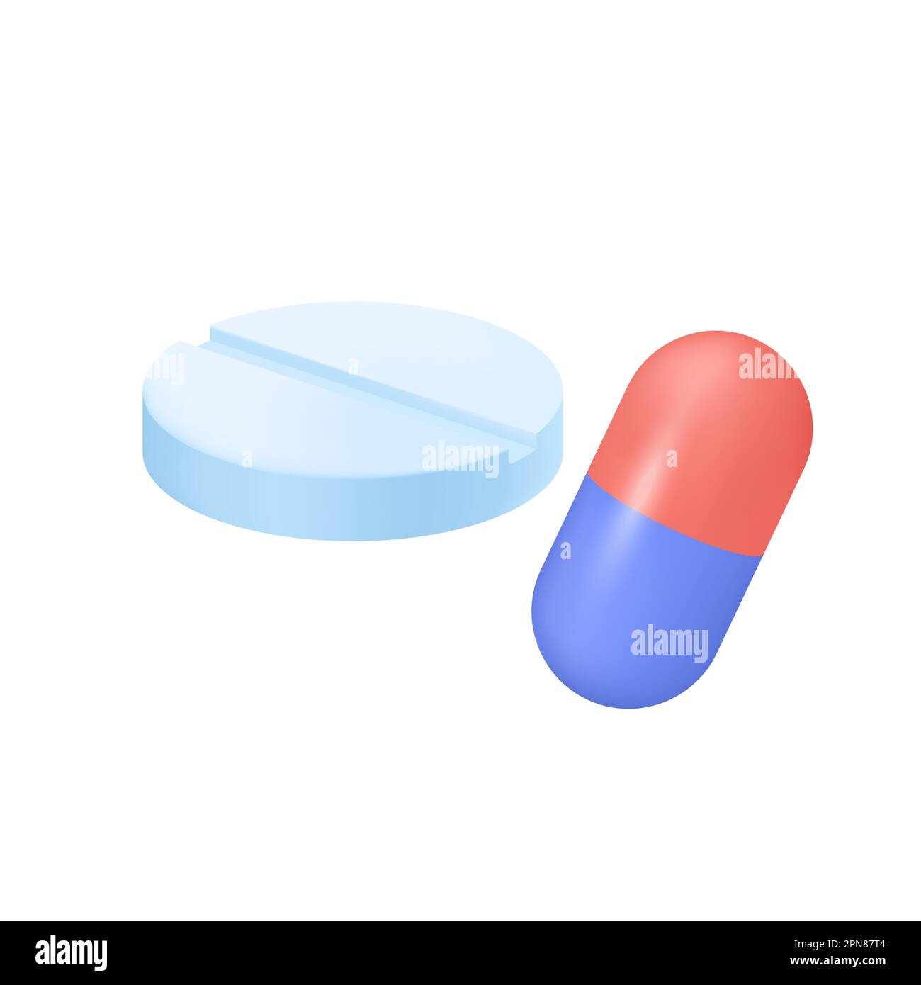 Round blue pill Stock Vector Images - Alamy