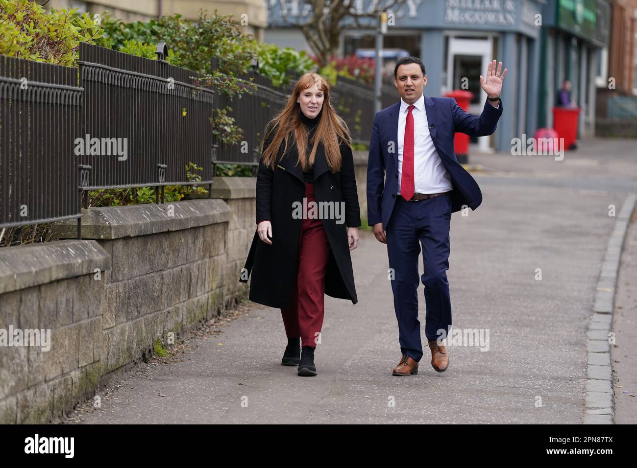 Labour deputy leader Angela Rayner and Scottish Labour leader Anas ...