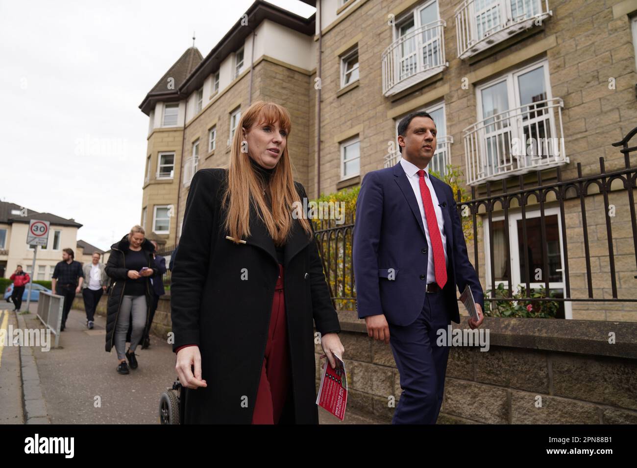 Labour deputy leader Angela Rayner and Scottish Labour leader Anas ...