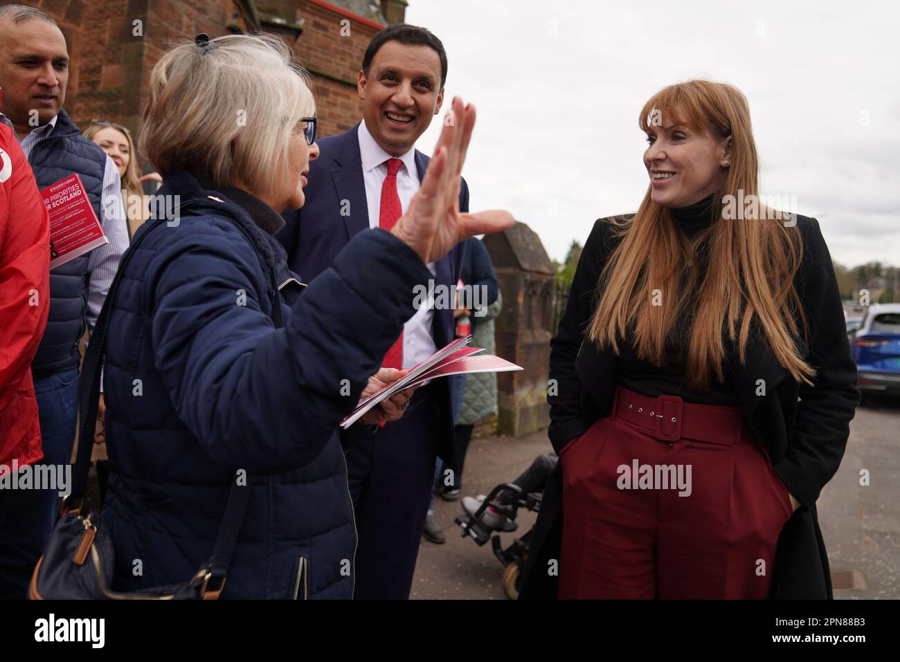 Labour Deputy Leader Angela Rayner And Scottish Labour Leader Anas