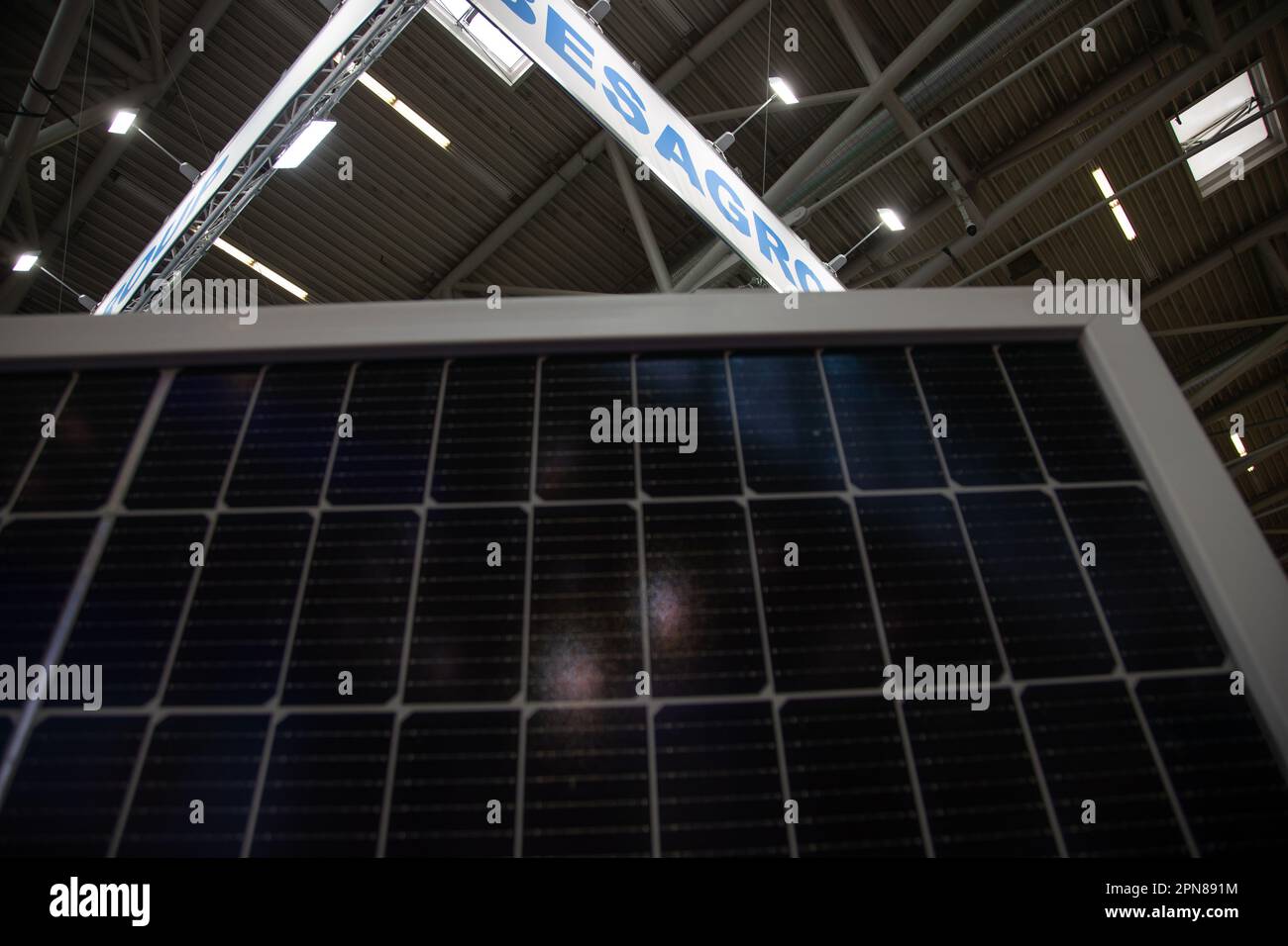 Munich, Germany. 17th Apr, 2023. PV Photovoltaik-Anlage von BesaGroup ...