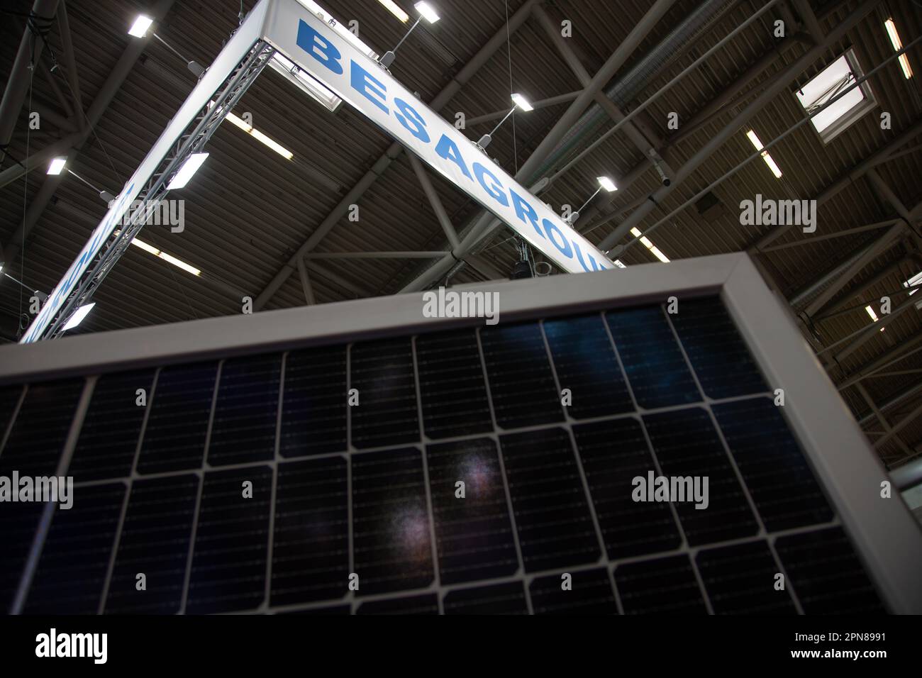 Munich, Germany. 17th Apr, 2023. PV Photovoltaik-Anlage von BesaGroup ...