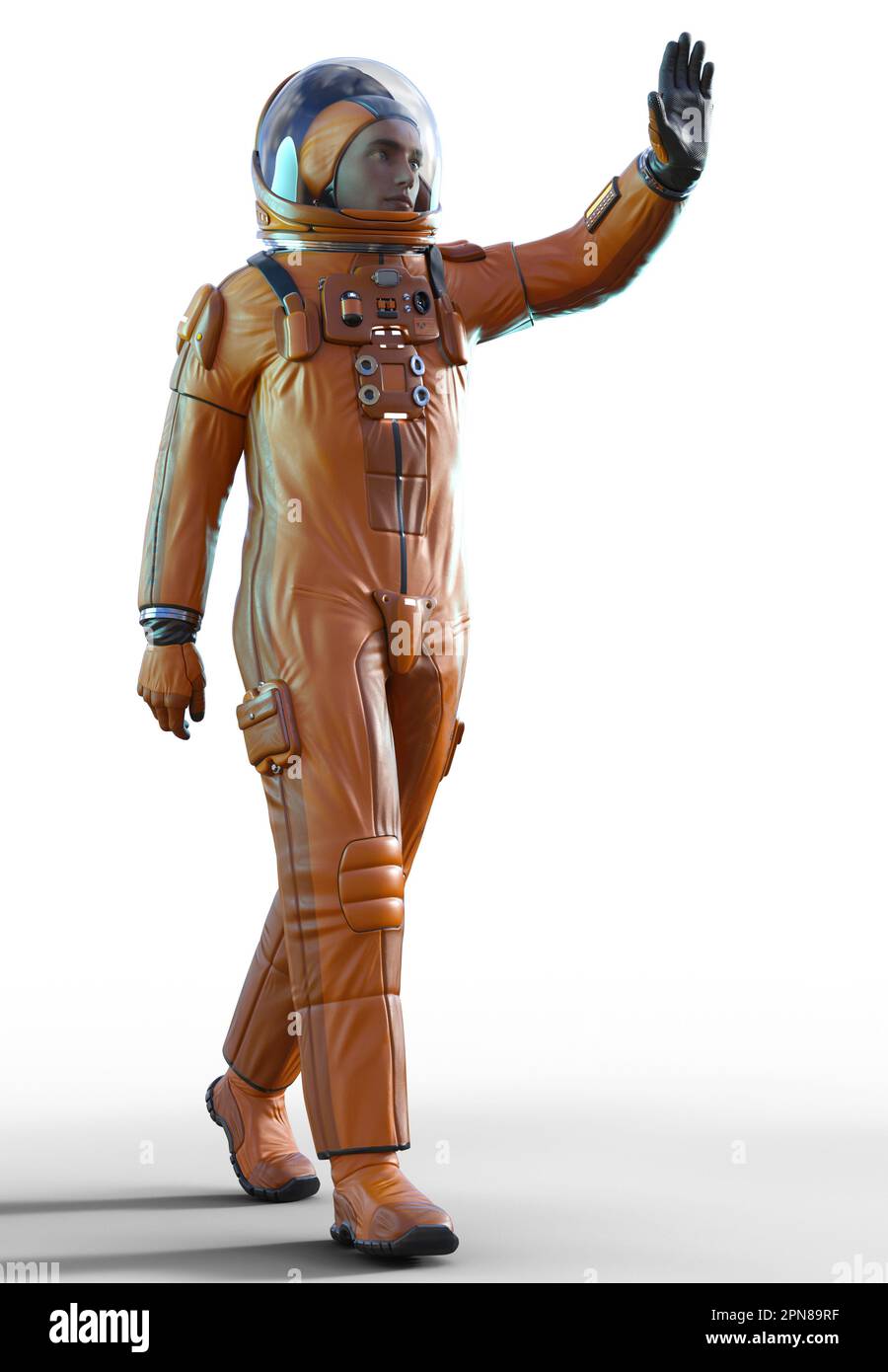 Orange space suit astronaut hi-res stock photography and images - Alamy