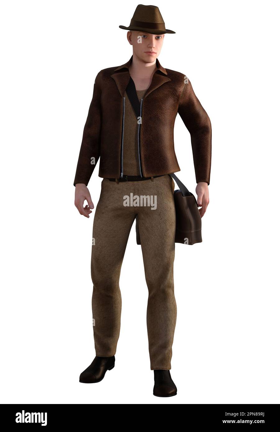 Young man in light Cut Out Stock Images & Pictures - Alamy