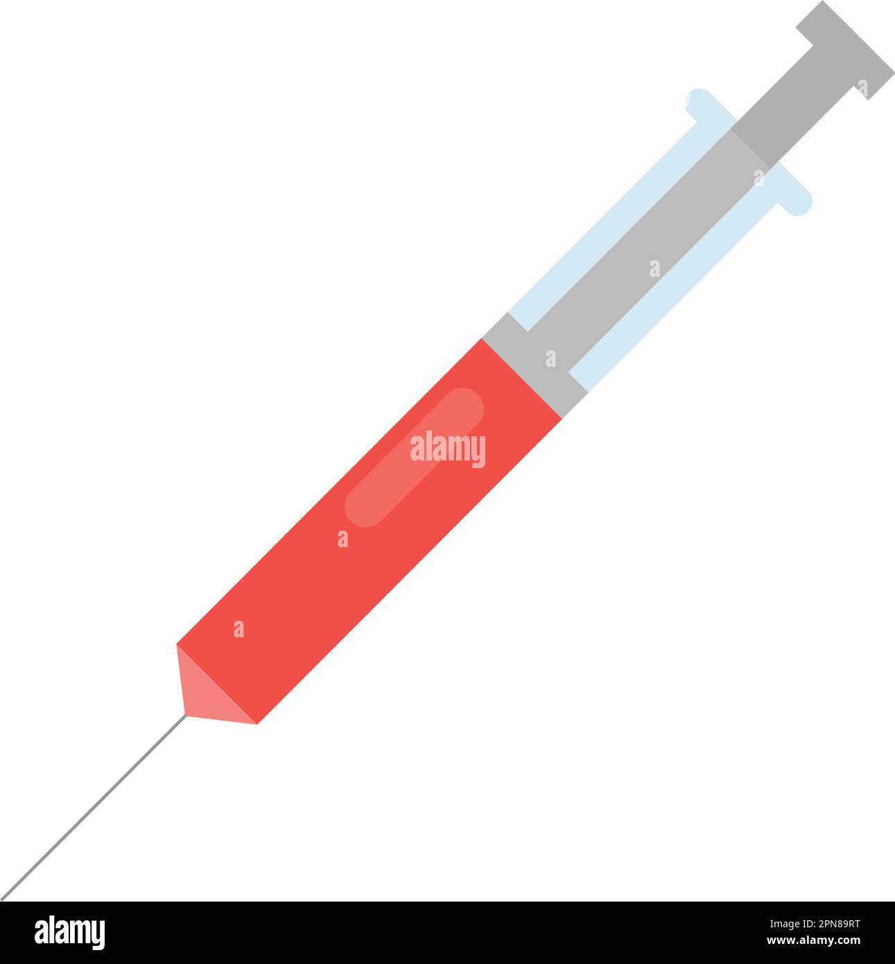 vaccine drug injection syringe vector isolated on white background ...