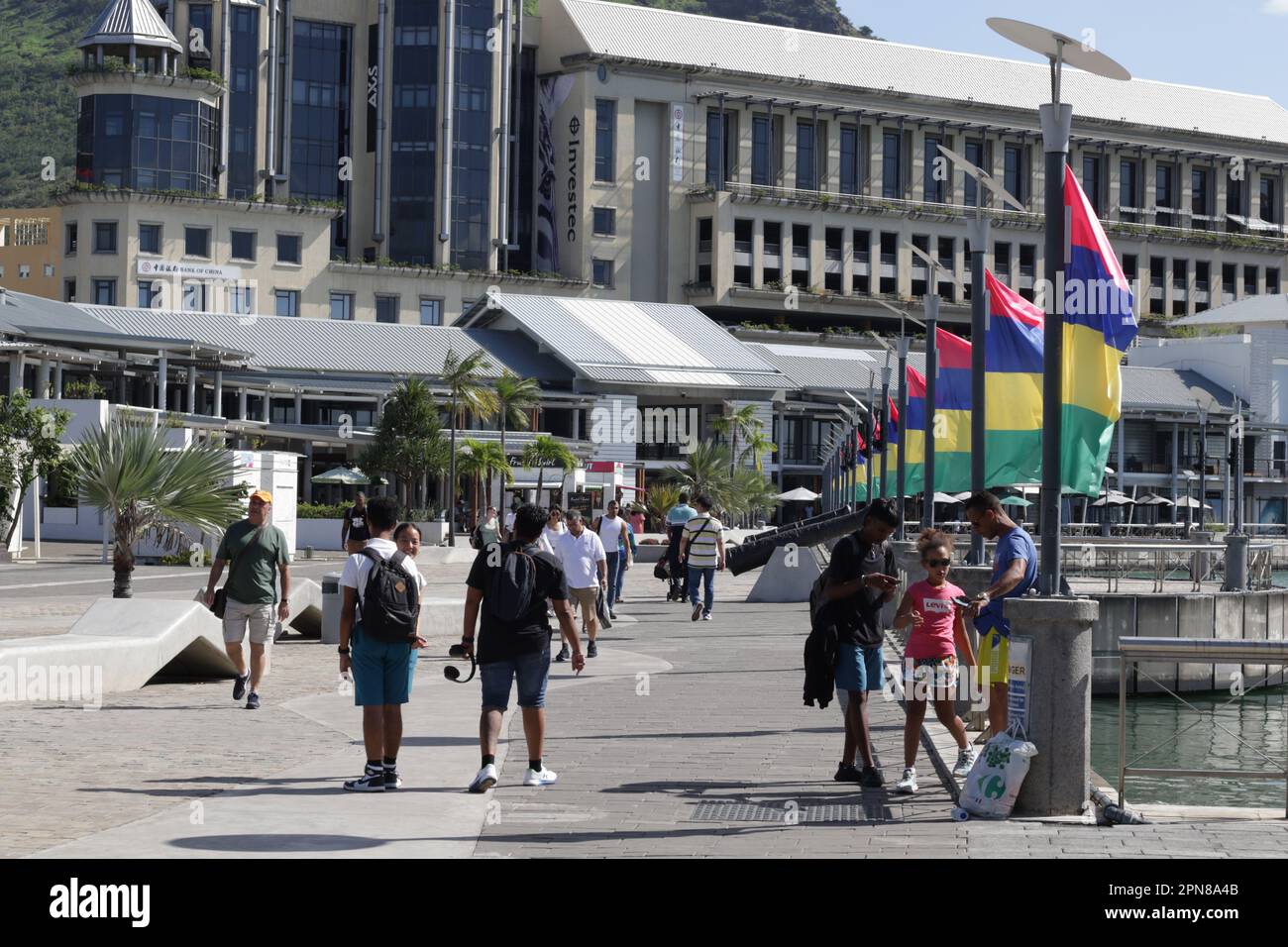 Port Louis was used as a harbour by the Dutch settlers from 1606 Stock ...