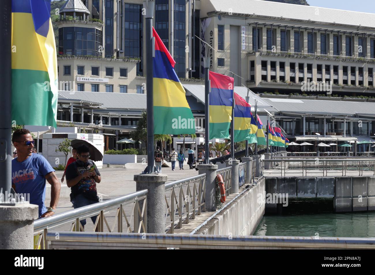 Port Louis was used as a harbour by the Dutch settlers from 1606 Stock ...