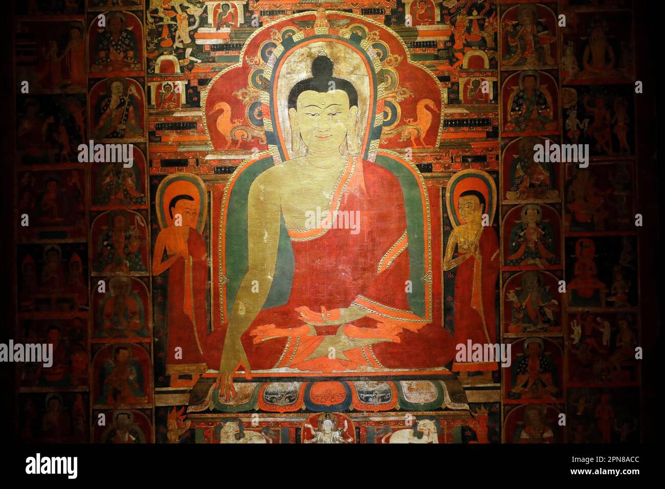 Tibetan thangka paintings hi-res stock photography and images - Alamy