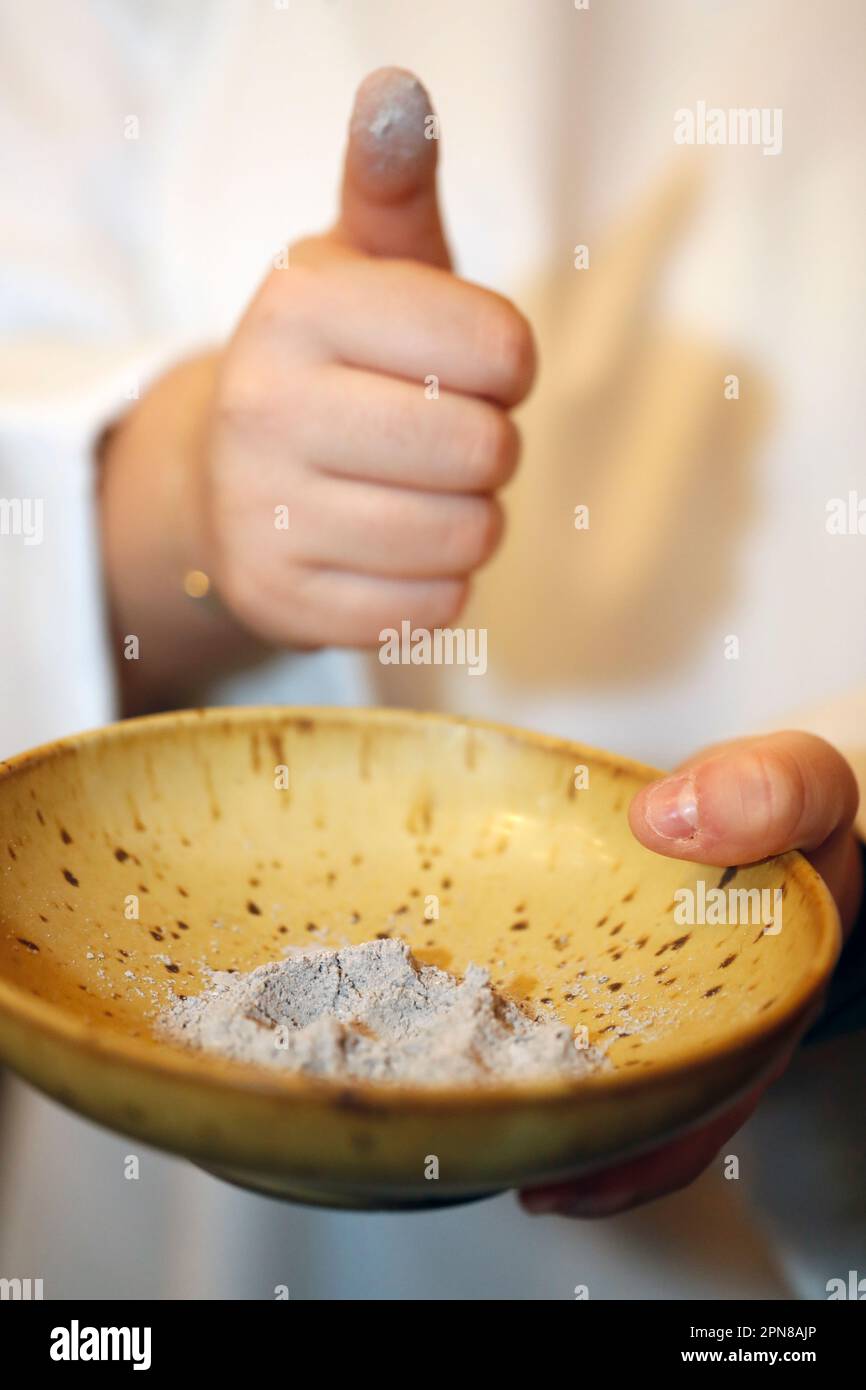 Saint Joseph church. Catholic mass. Ash wednesday celebration : the ...