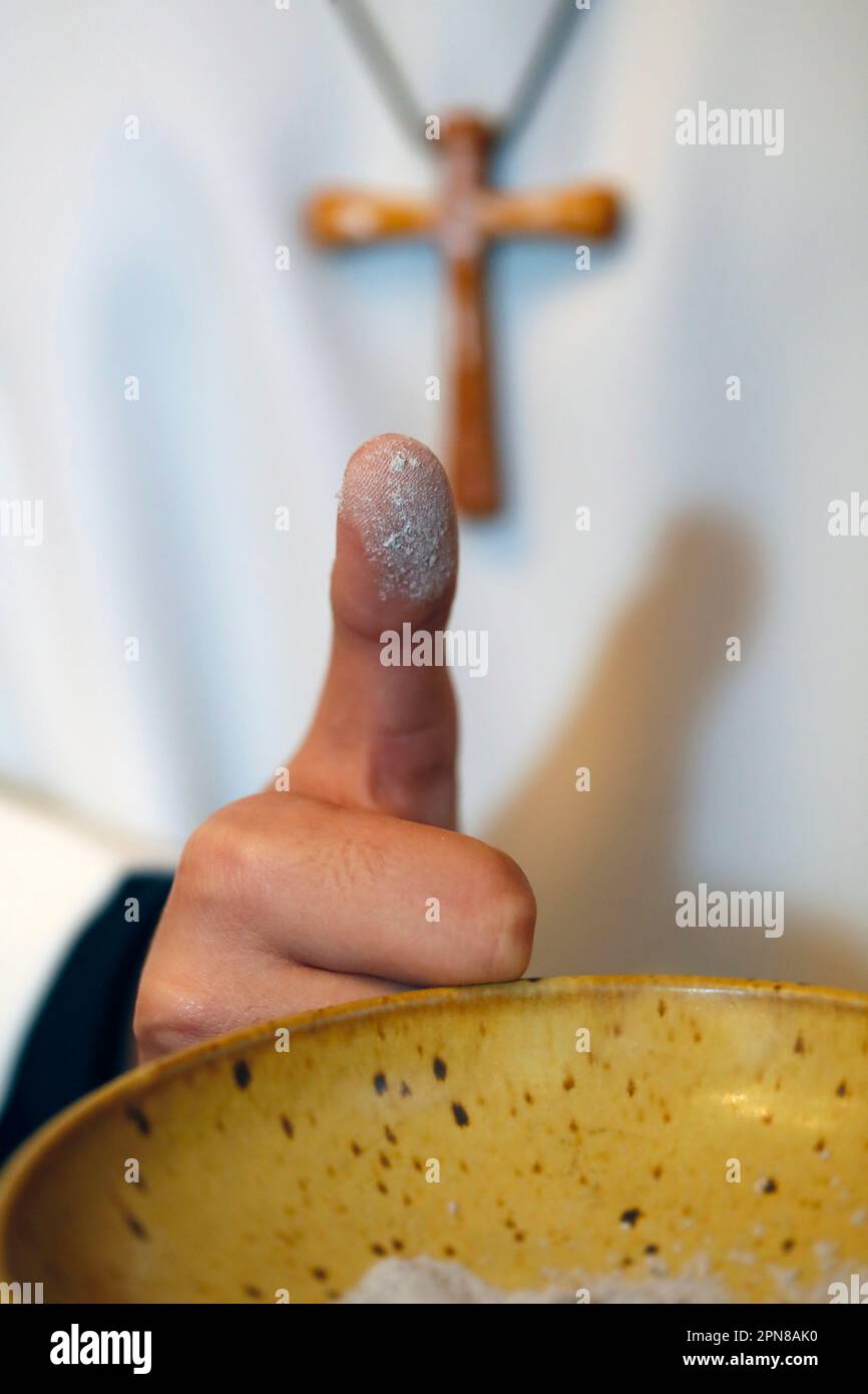 Saint Joseph church. Catholic mass. Ash wednesday celebration : the ...