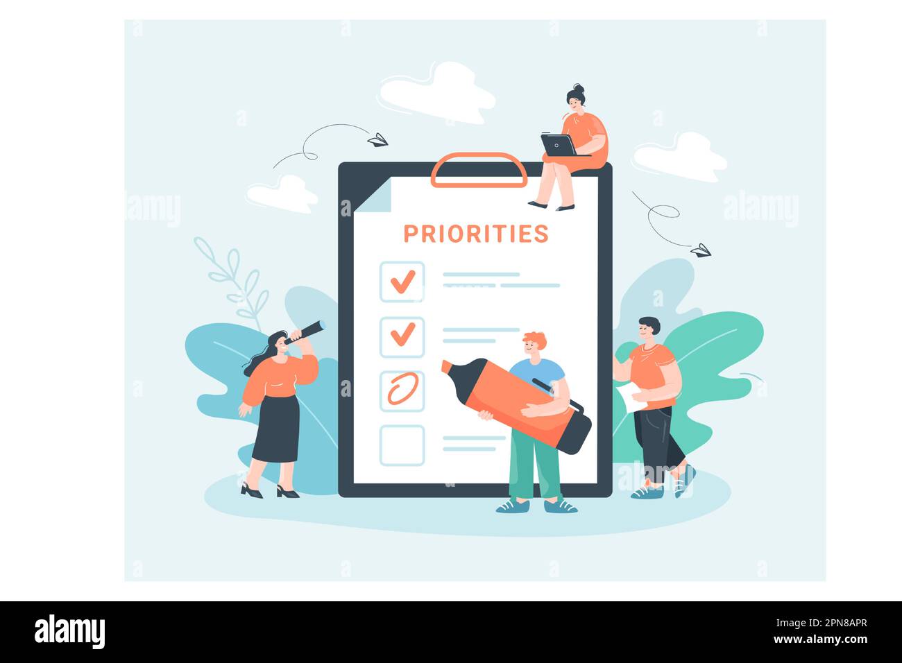 Priority task Stock Vector Images - Alamy