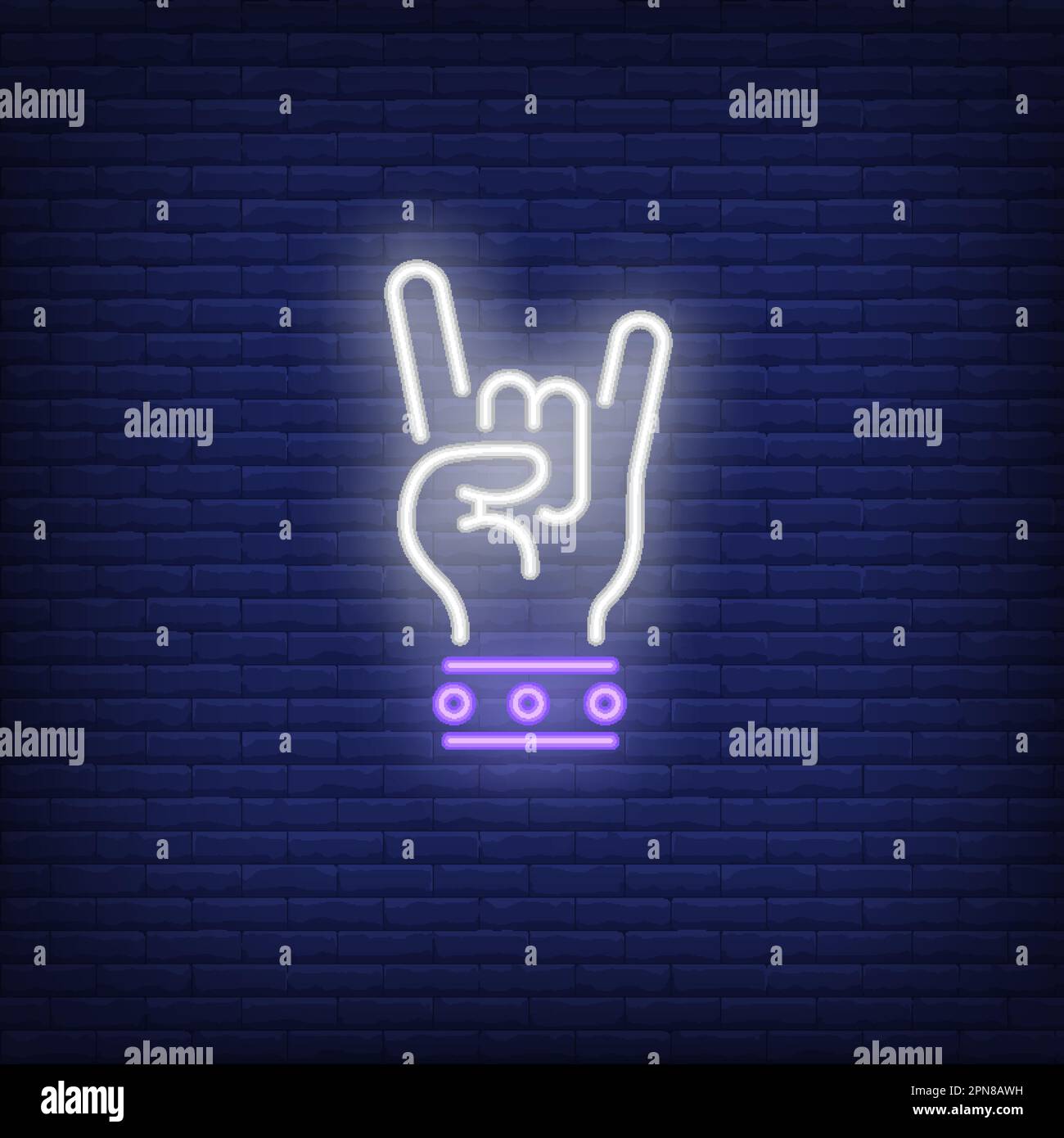 Rock neon sign Stock Vector Image & Art - Alamy