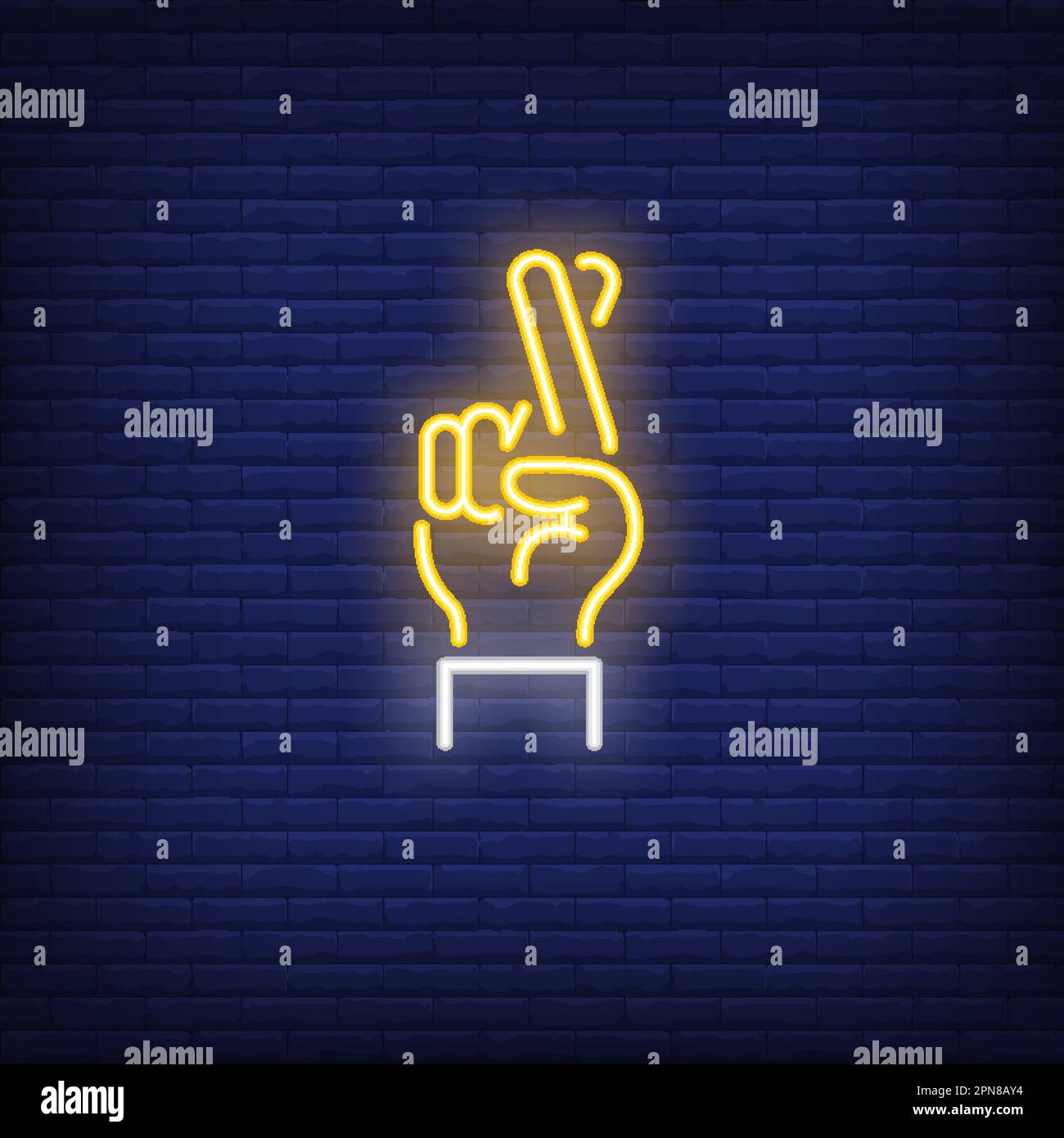 Neon good luck sign hi-res stock photography and images - Alamy