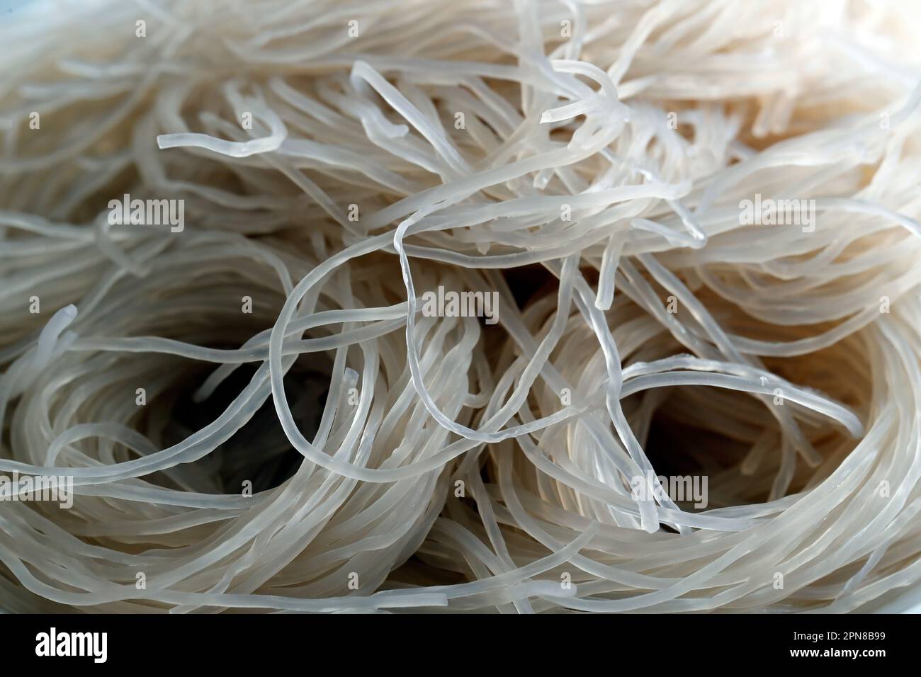 Asian kitchen. Tapioca noodles for vietnamese soup Stock Photo - Alamy