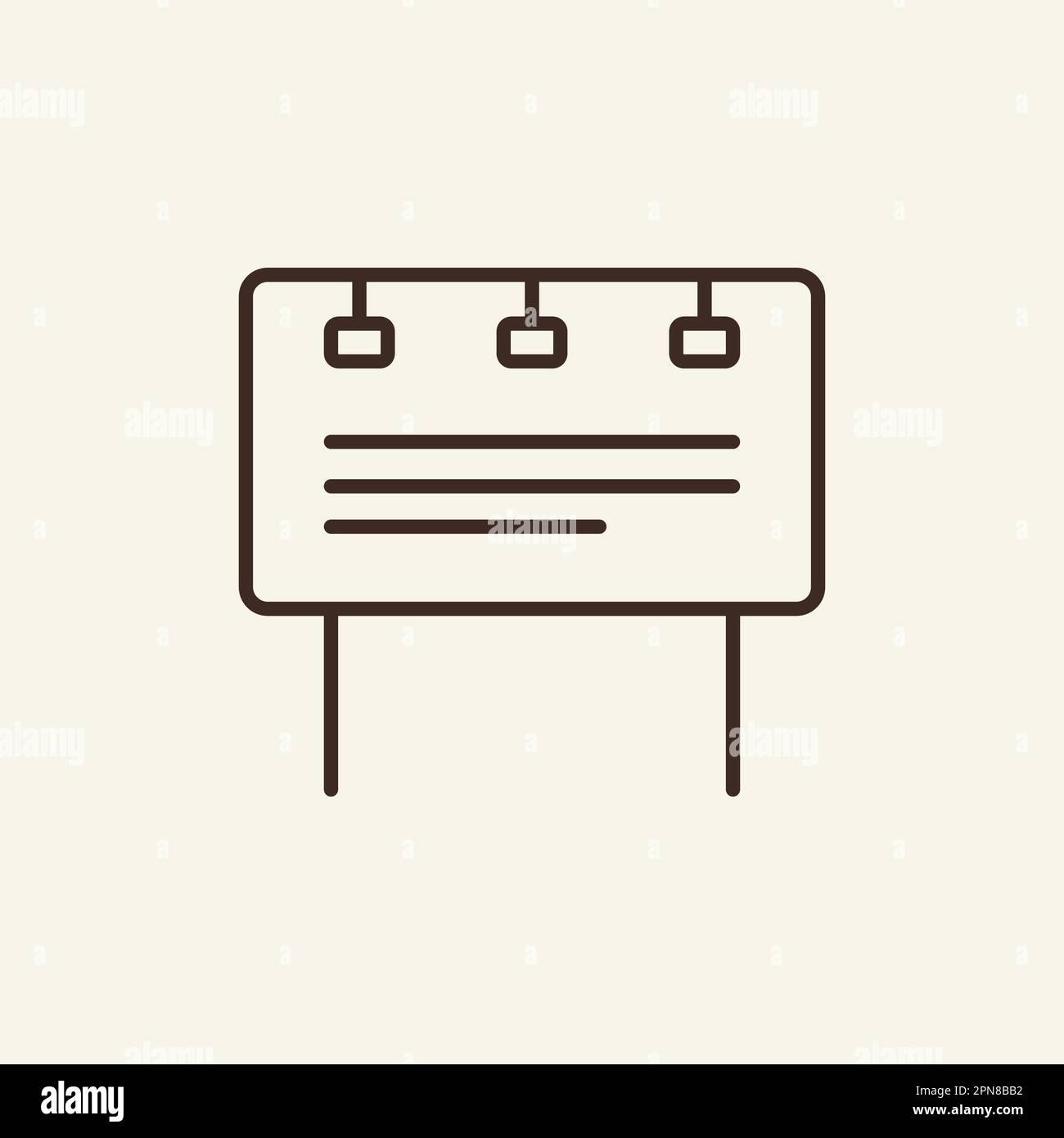 Billboard line icon Stock Vector Image & Art - Alamy