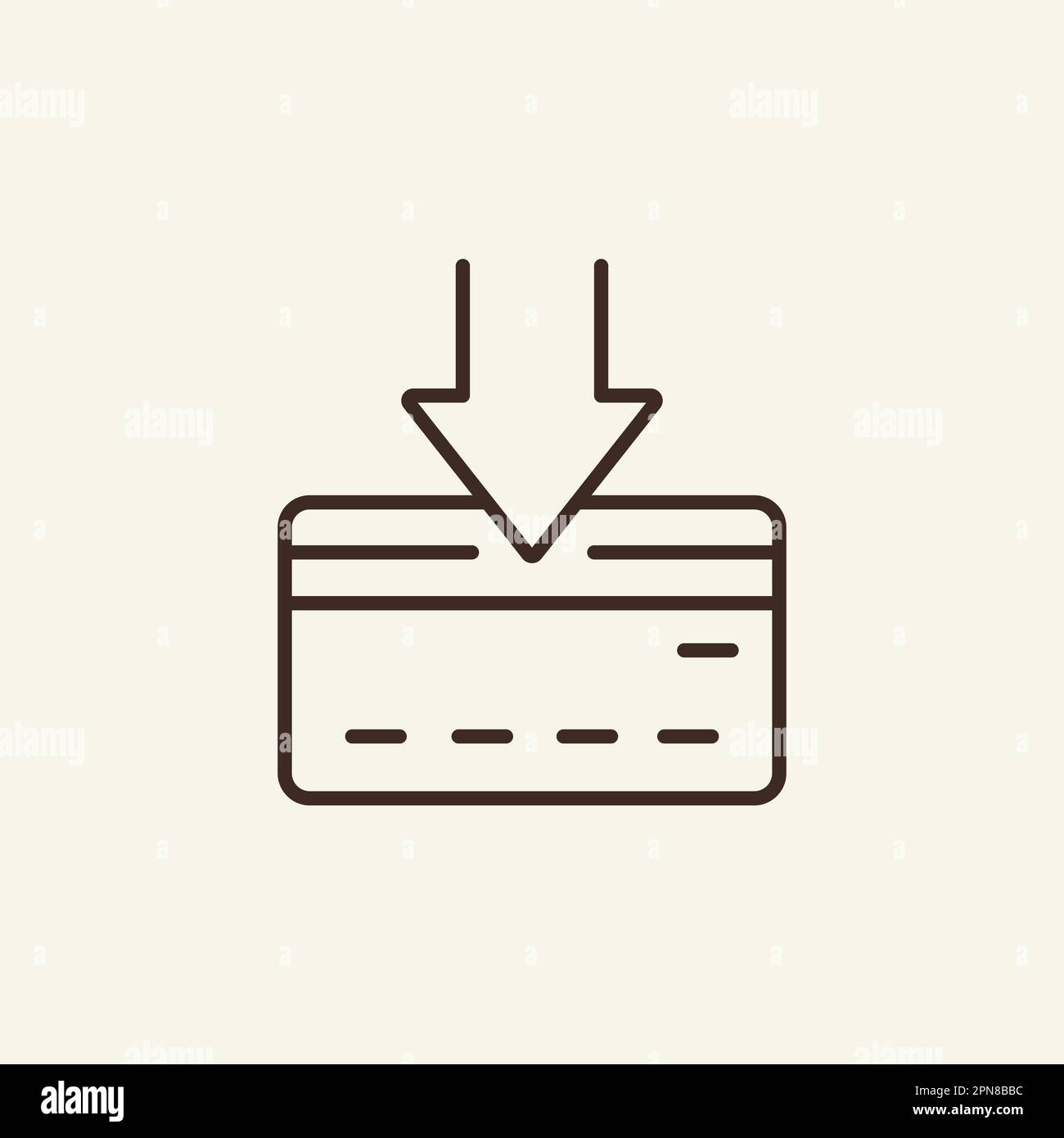 Card replenishment line icon Stock Vector Image & Art - Alamy