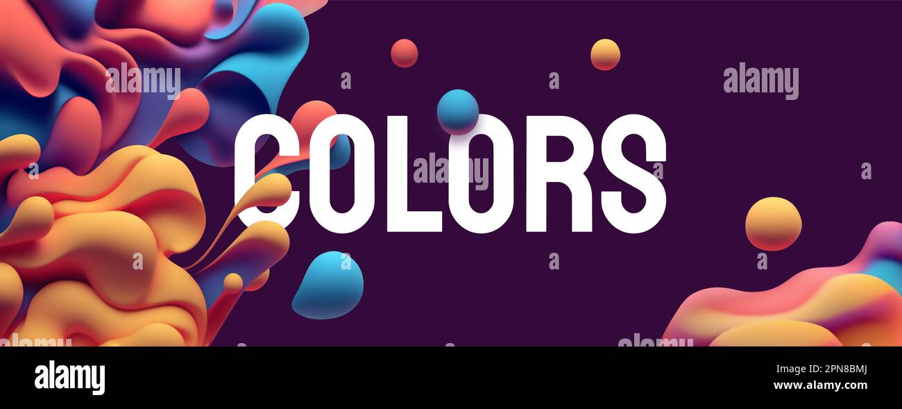 creative, white text on abstract background, multicolored 3d shapes ...