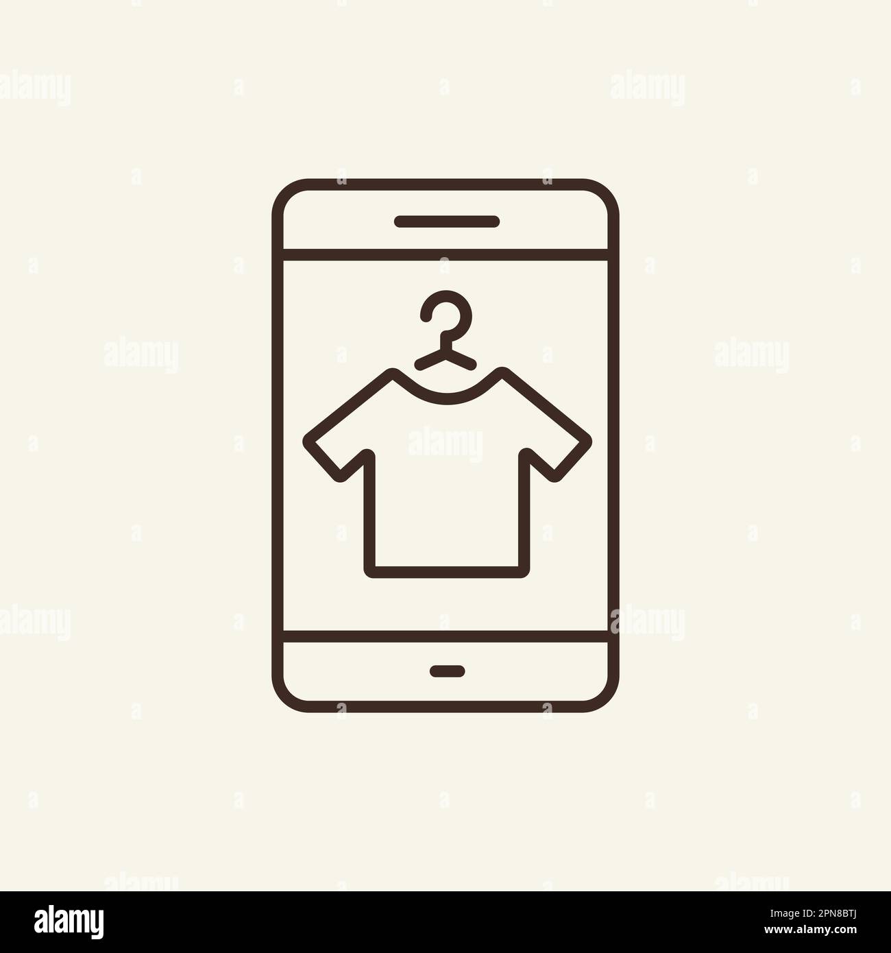 Online clothing store line Stock Vector Images - Alamy