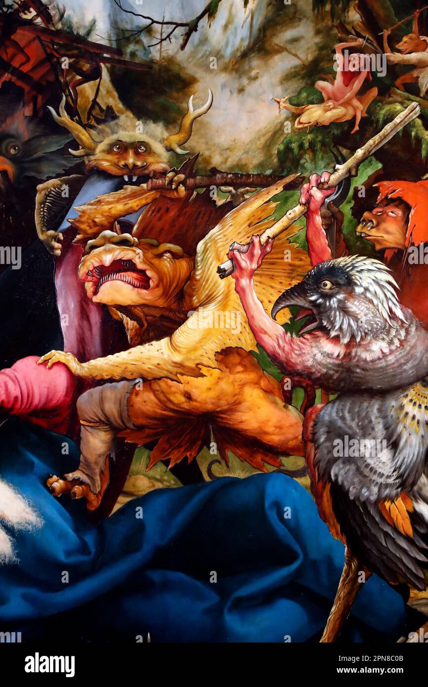 Unterlinden Museum. The Isenheim Altarpiece, Nikolaus Hagenauer and Matthias Grünewald, in 1512 ...