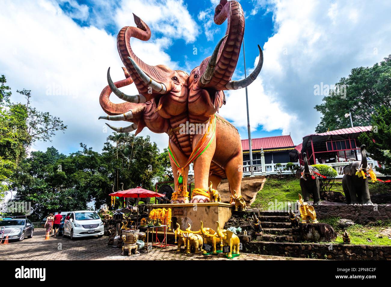 Hat Yai Municipal Park southern Thailand Songkhai, sculptures standing ...