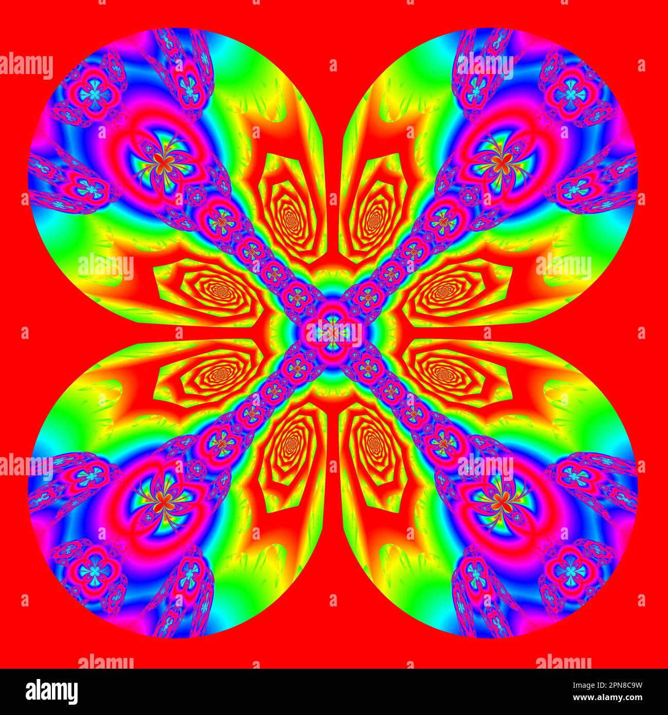 Original 4K x 4K handmade artwork (not AI). A unique colourful and ...