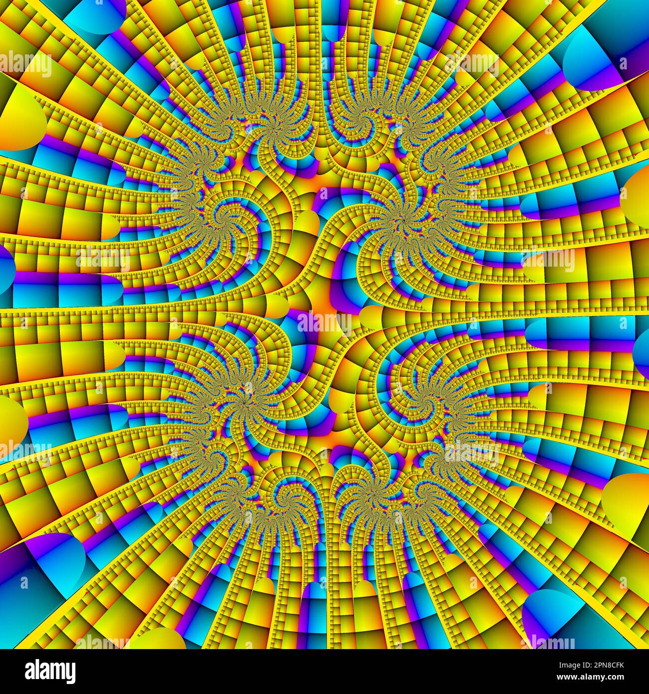 Original 4K x 4K handmade artwork (not AI). A unique colourful and ...