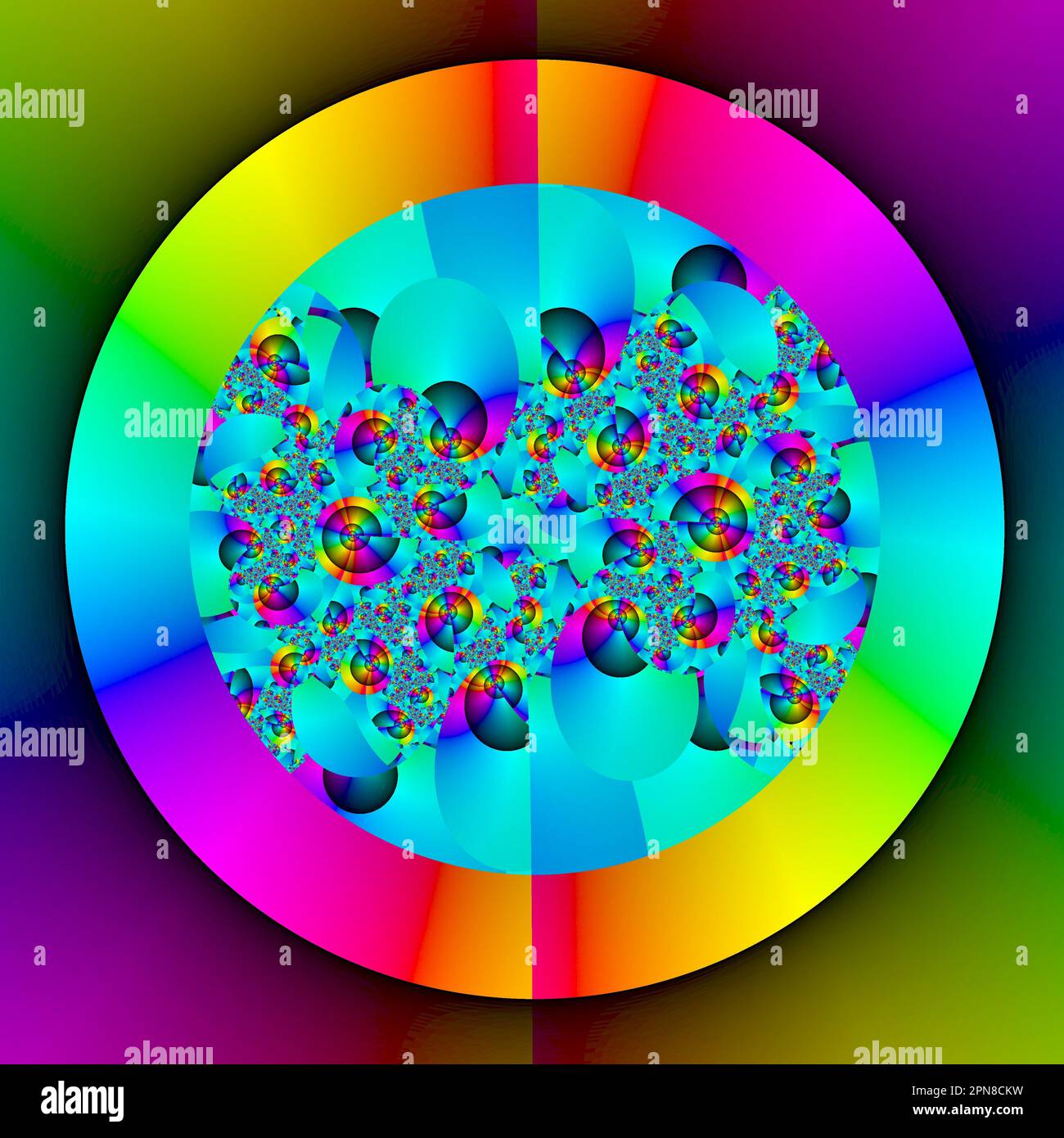 Original 4K x 4K handmade artwork (not AI). A unique colourful and ...