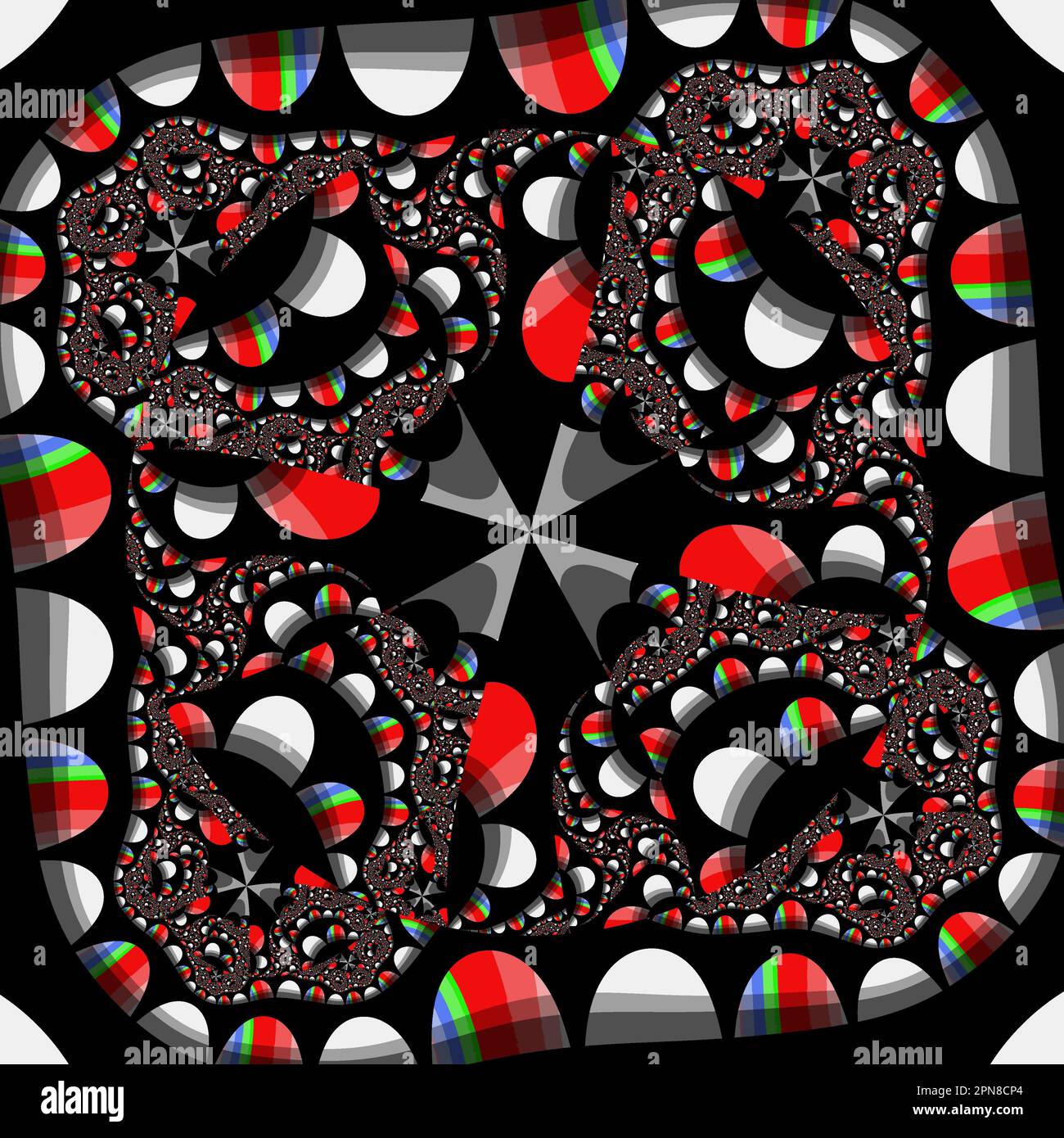 Original 4K x 4K handmade artwork (not AI). A unique colourful and ...