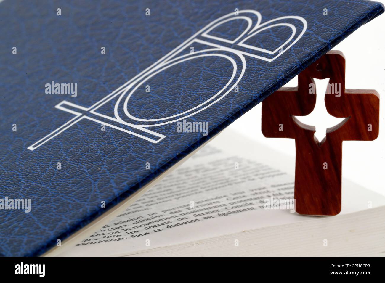 TOB bible with christian cross and dove holy spirit. Faith and religion ...