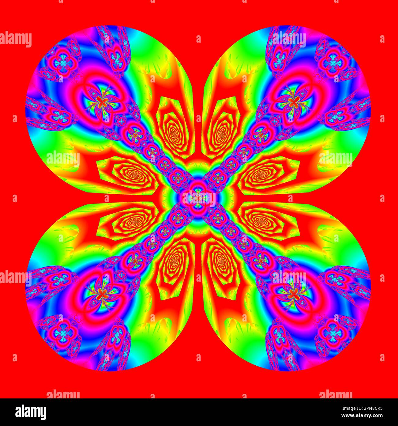 Original 4K x 4K handmade artwork (not AI). A unique colourful and ...