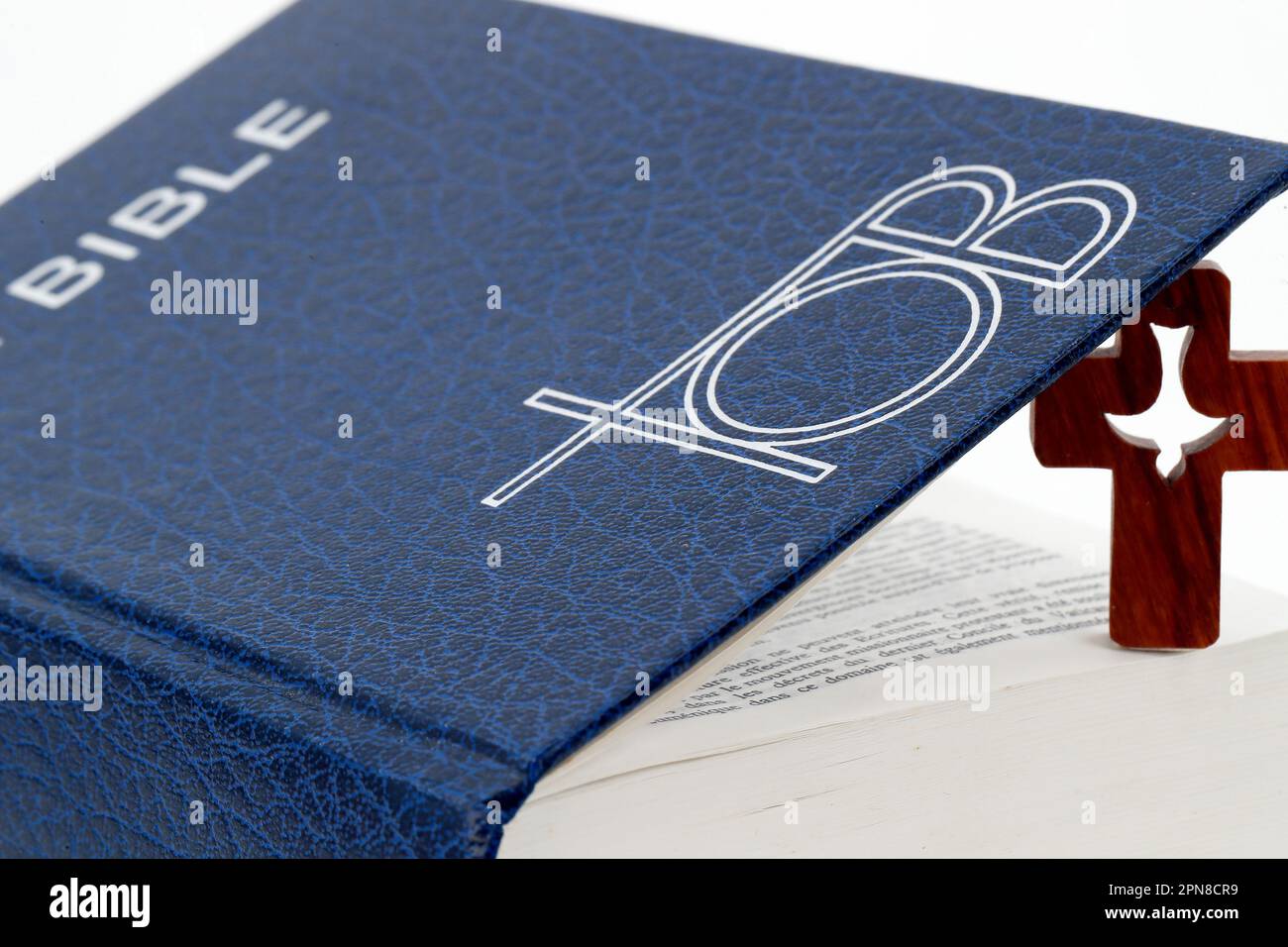 TOB bible with christian cross and dove holy spirit. Faith and religion ...