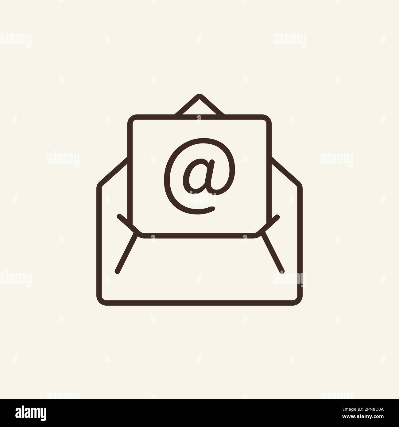 Email newsletters line icon Stock Vector Image & Art - Alamy