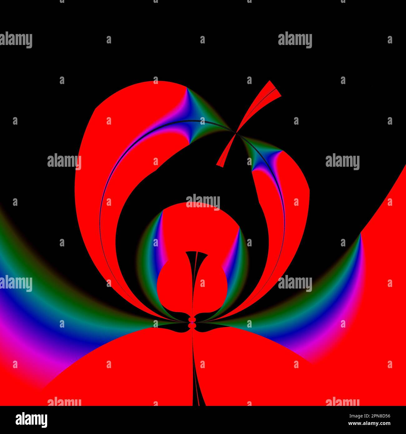 Original 4K x 4K handmade artwork (not AI). A unique colourful and ...