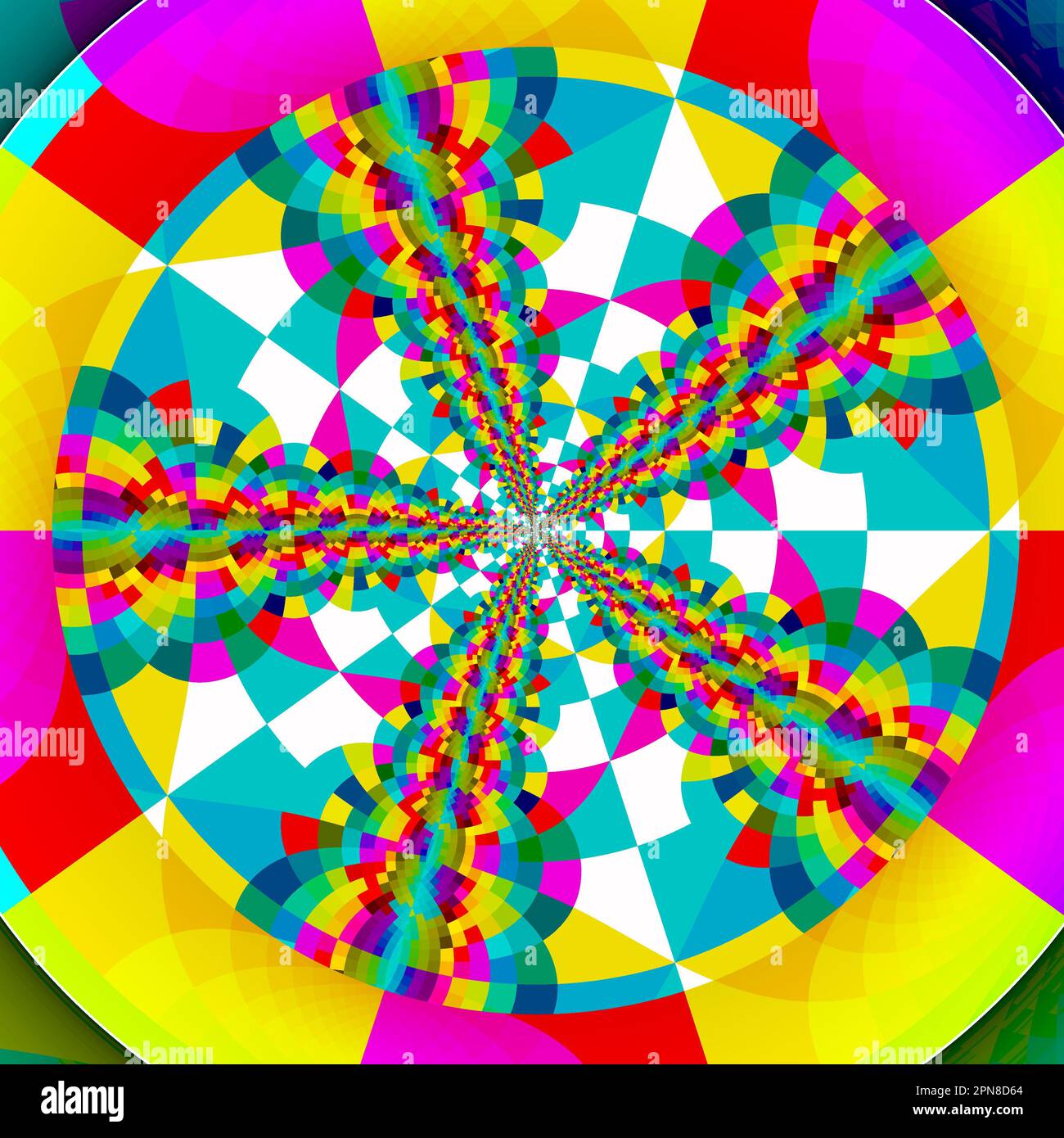 Original 4K x 4K handmade artwork (not AI). A unique colourful and ...