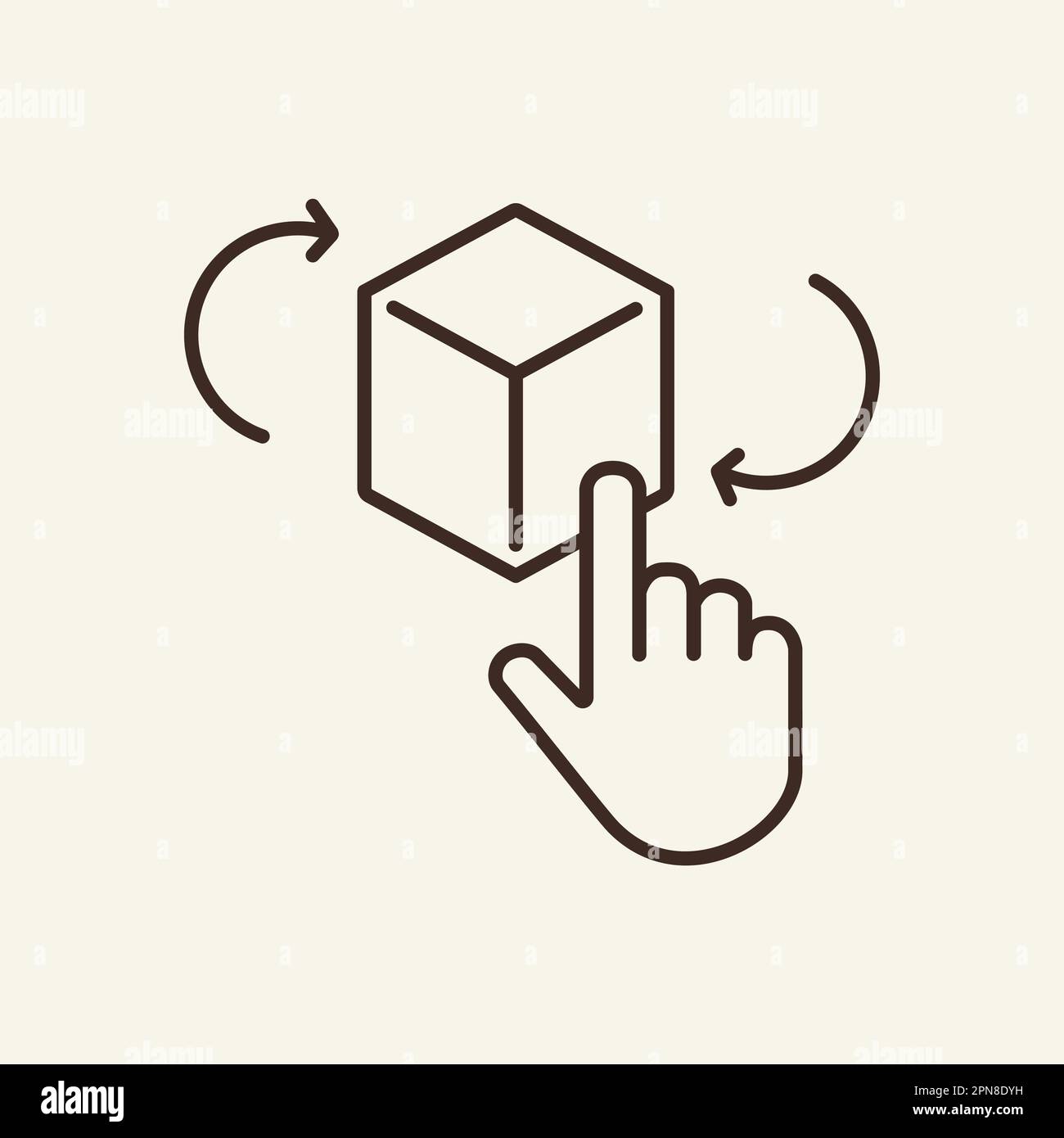 Augmented reality line icon Stock Vector Image & Art - Alamy