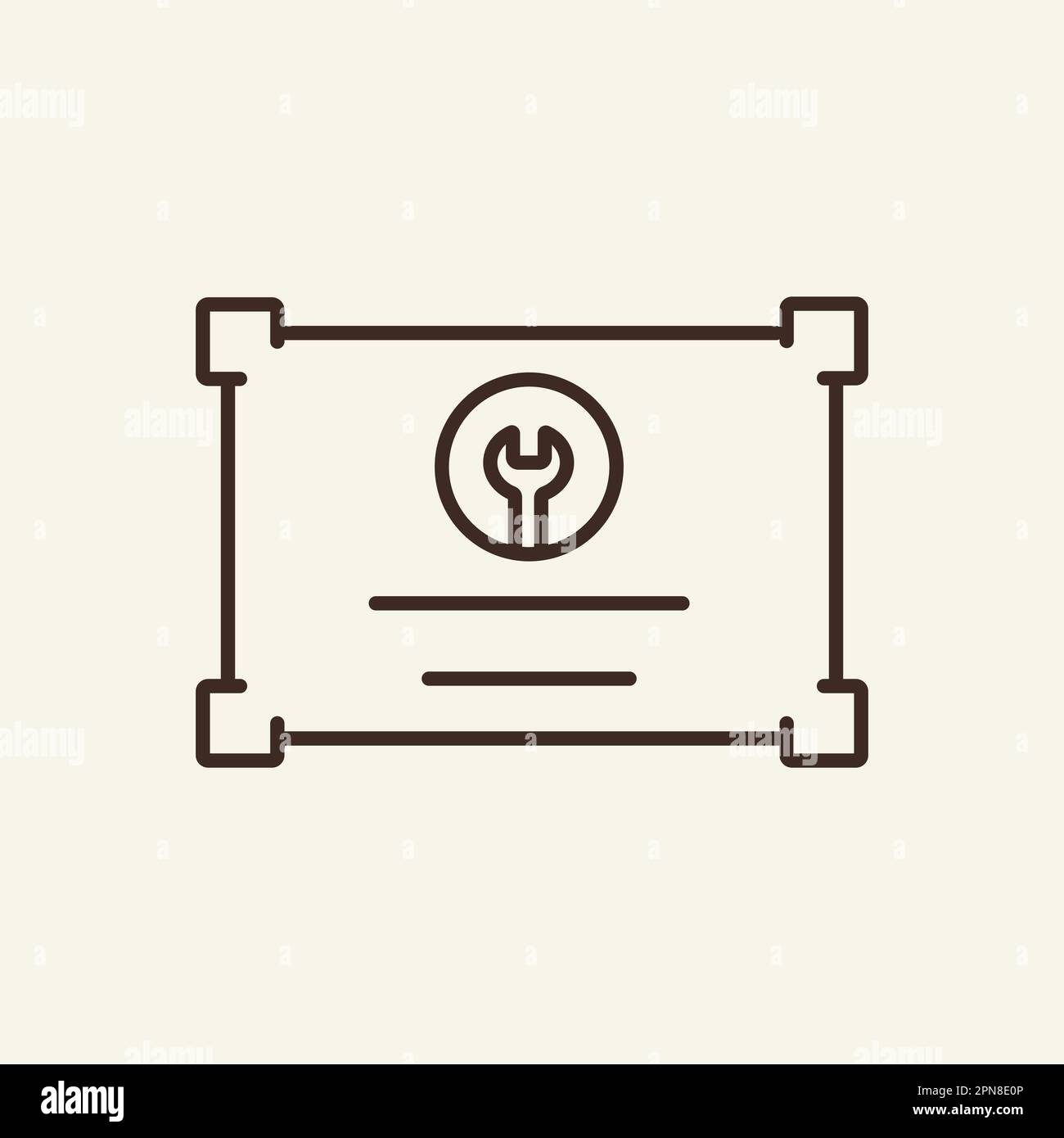 Engineer certificate line icon Stock Vector Image & Art - Alamy