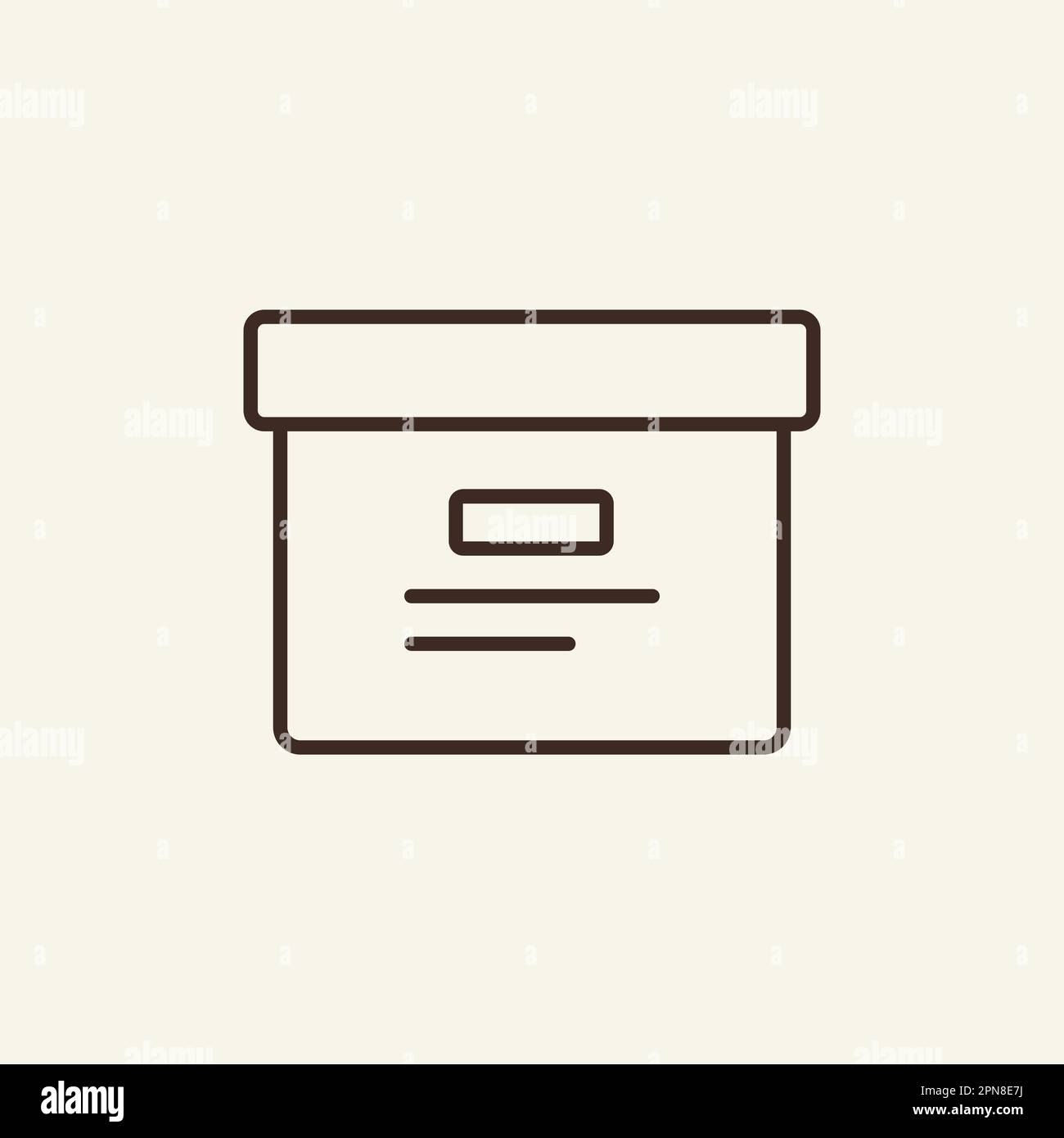 Box with lid line icon Stock Vector Image & Art - Alamy