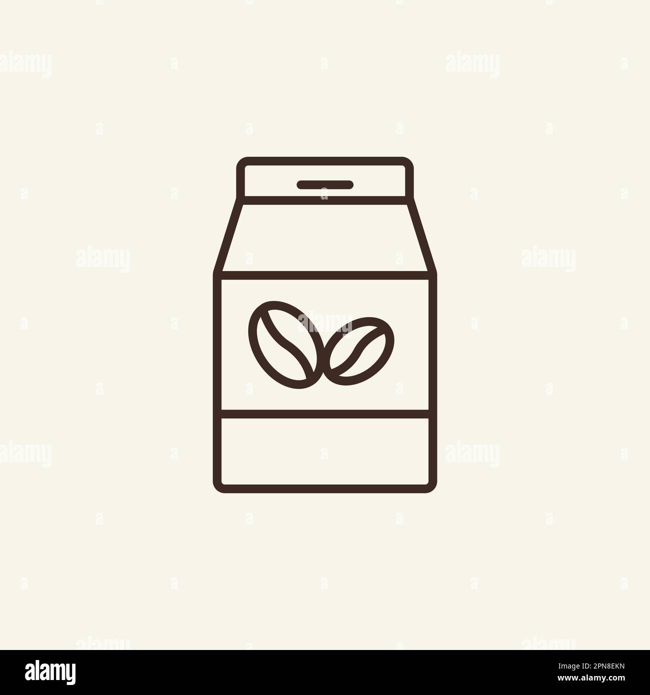 Coffee bean packet Stock Vector Images - Alamy