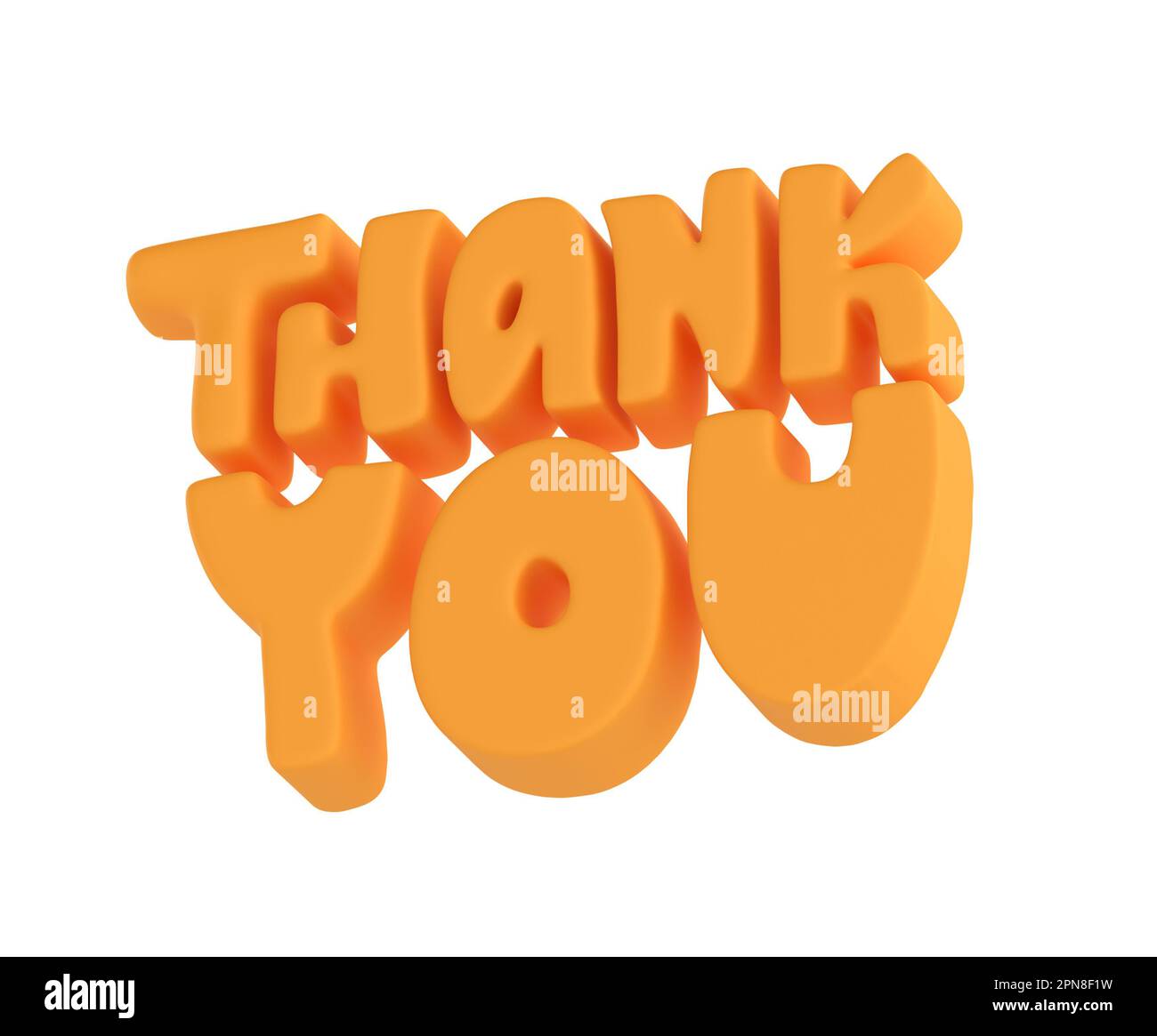 Thank you orange lettering 3d text icon hand drawn, thanksgiving day ...