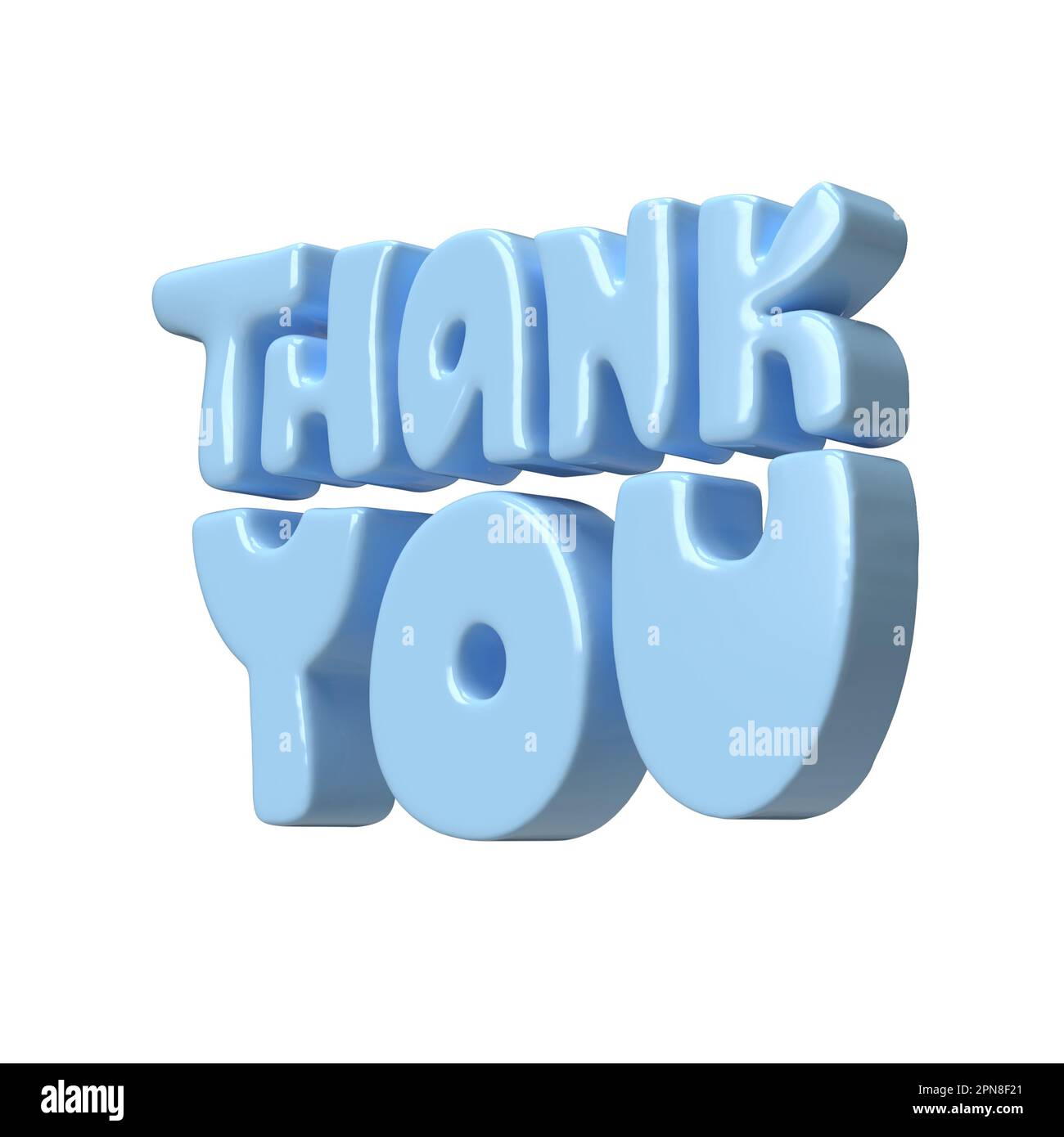 Thank you blue lettering 3d text icon hand drawn, thanksgiving day Cute ...