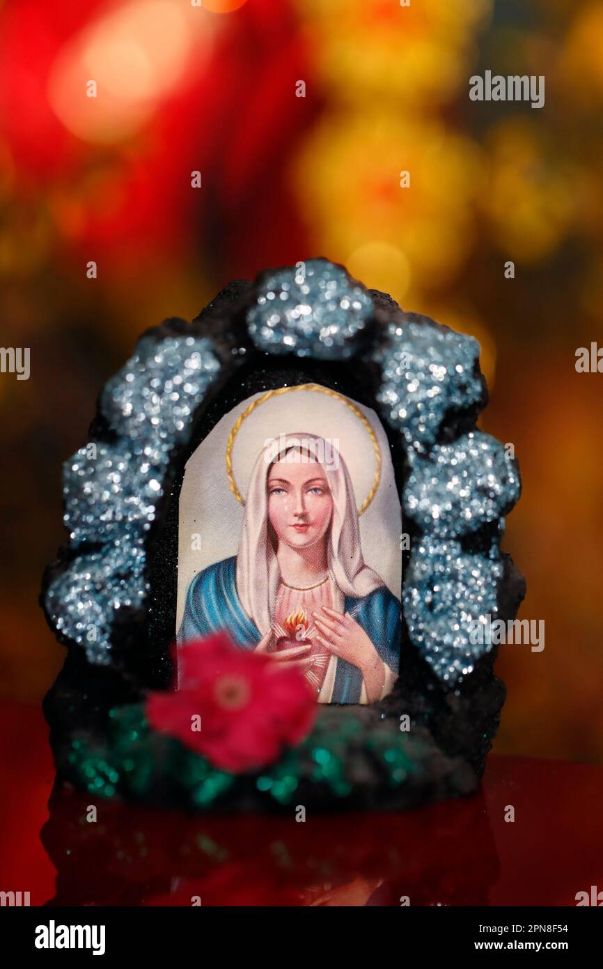 Virgine Mary image. Religion and faith concept Stock Photo - Alamy