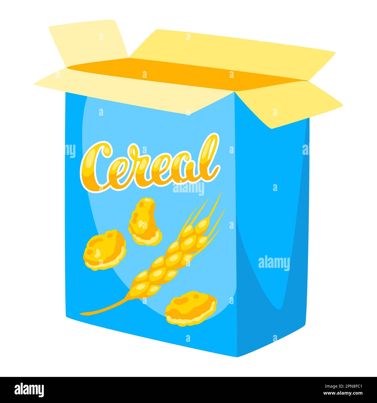 Breakfast cereal package. Image of healthy food Stock Vector Image ...