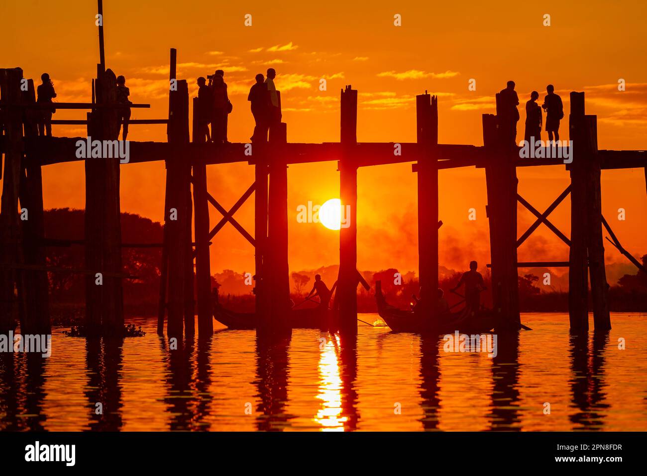 Mandalay,Myanmar, November 16, 2016: Unidentified people crossing ...