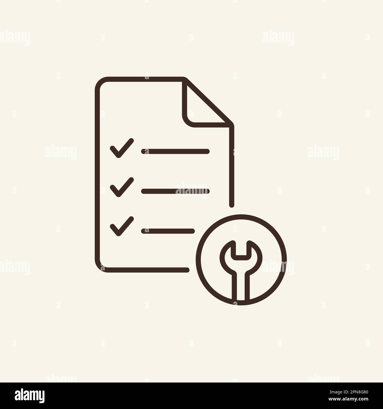 Tech check list line icon Stock Vector Image & Art - Alamy