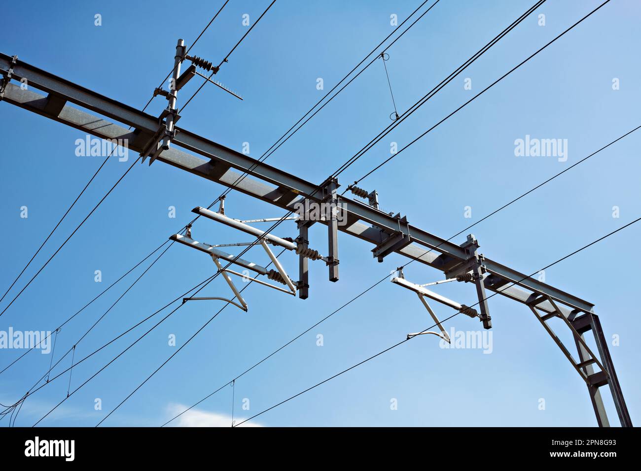 Train and railroad electrical cables, providing power to public ...